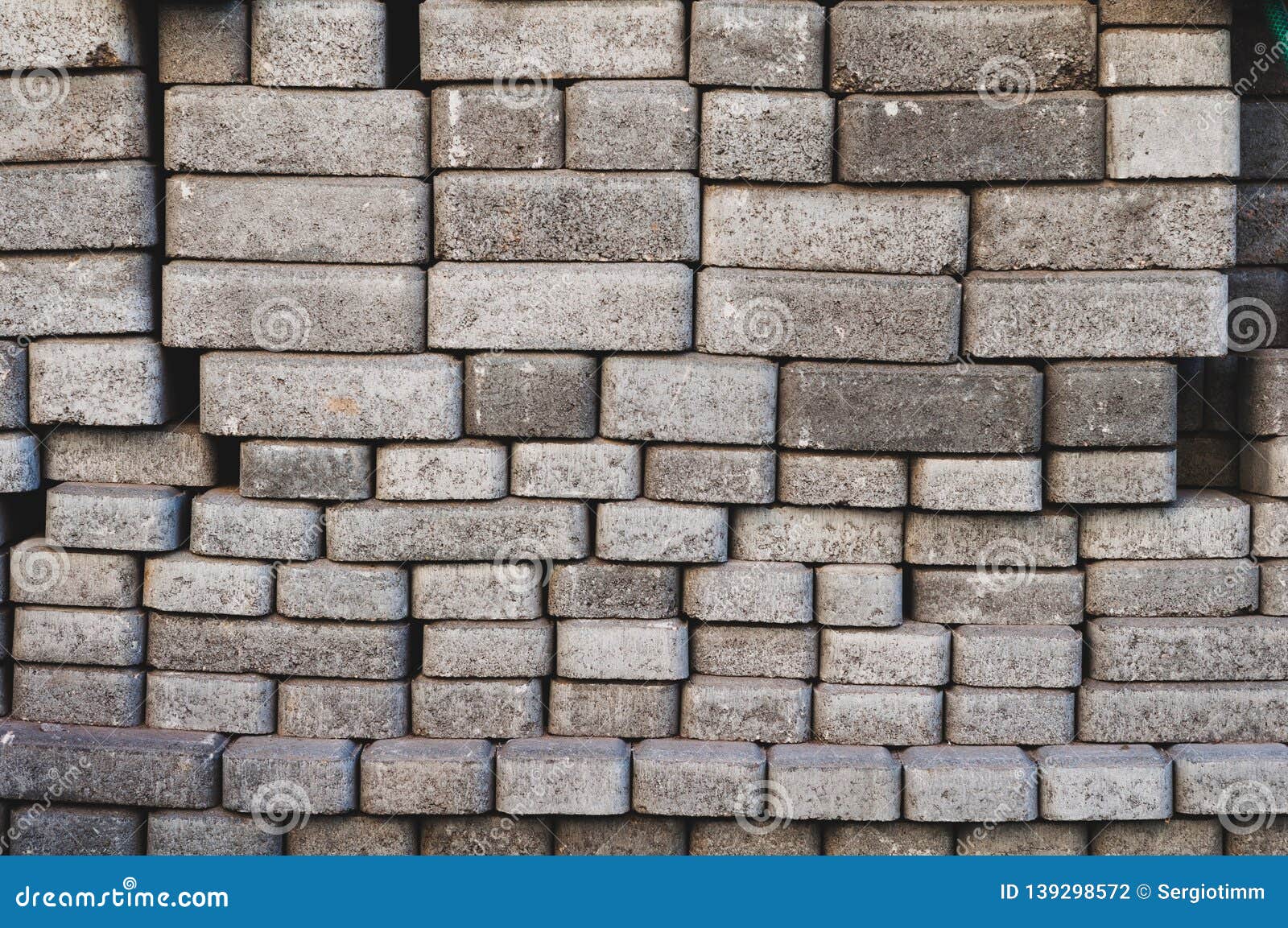 Background of Stacked Paving Slabs with a Rough Gray Surface Stock ...
