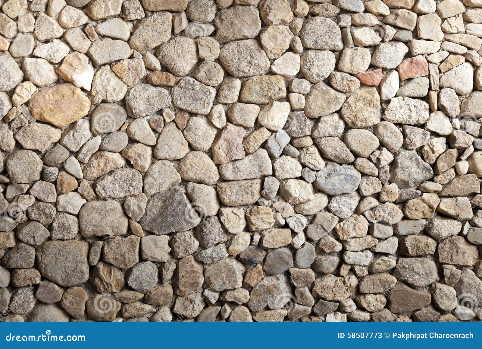 Background - Stacked Stone Wall with Shade. Stock Image - Image of ...