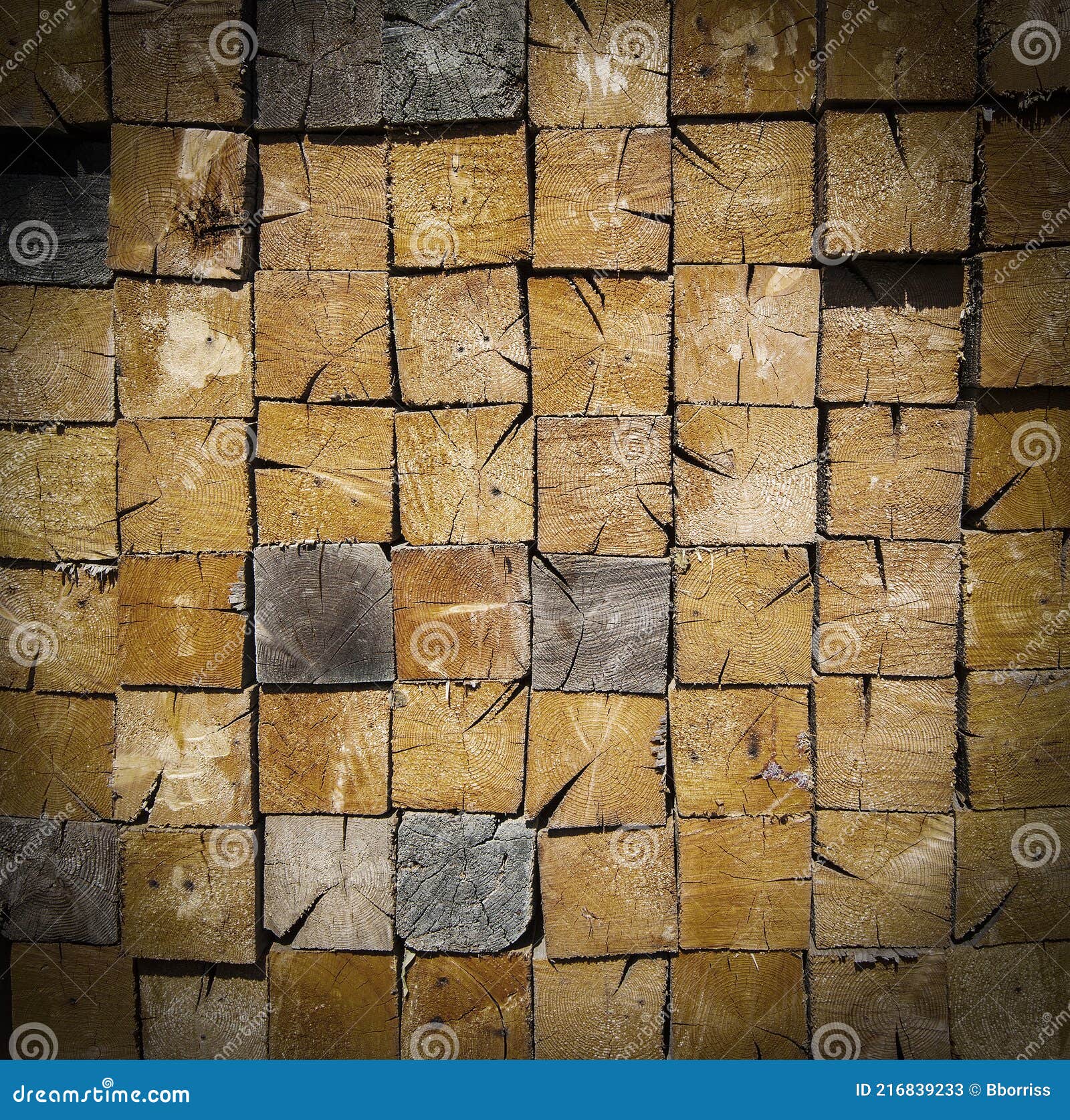 Background of Stacked Wood Cut. Close Up Stock Image - Image of stack ...
