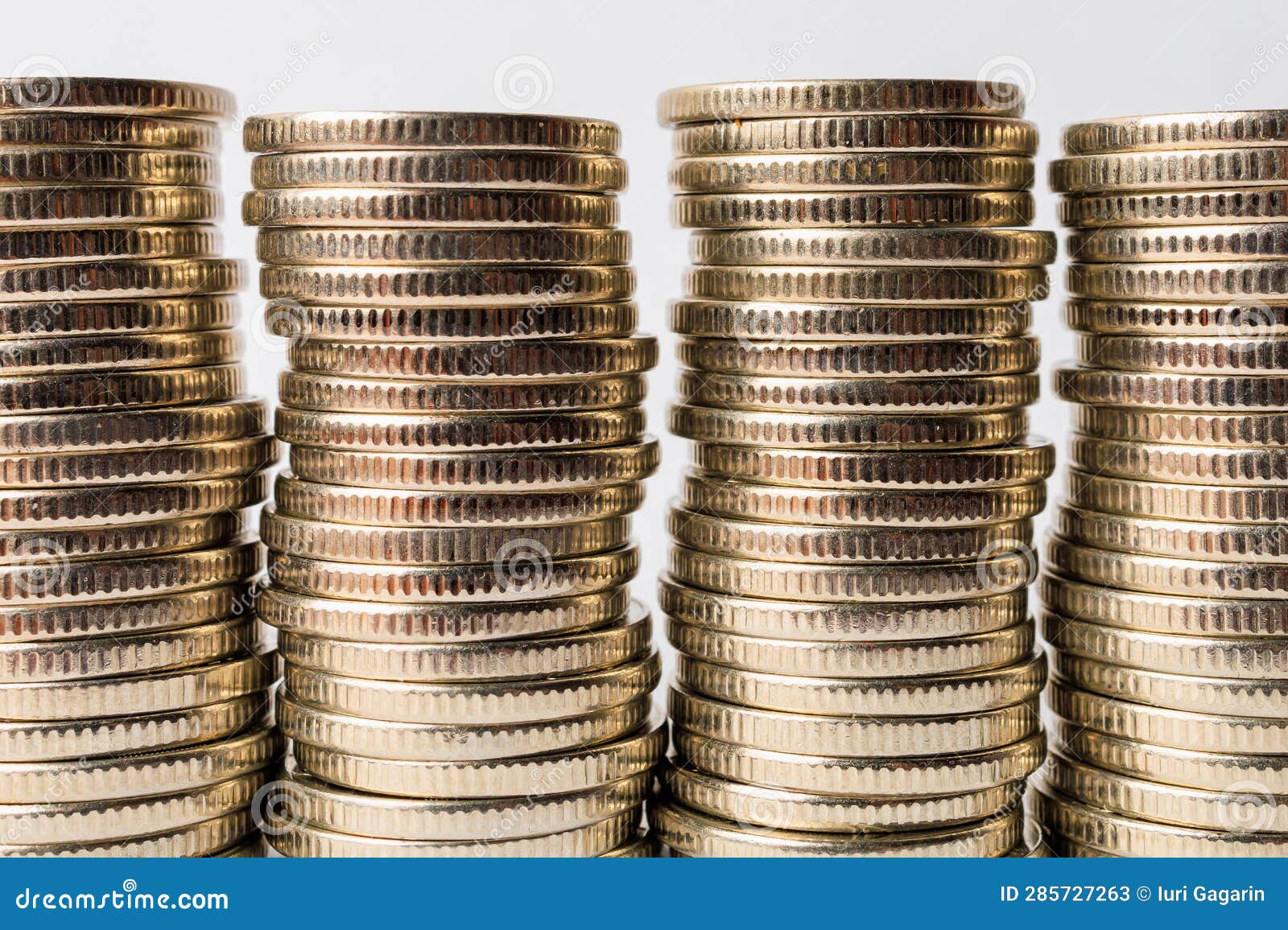 Background of Stacks of Coins. Business Backdrop. Textured Surface ...