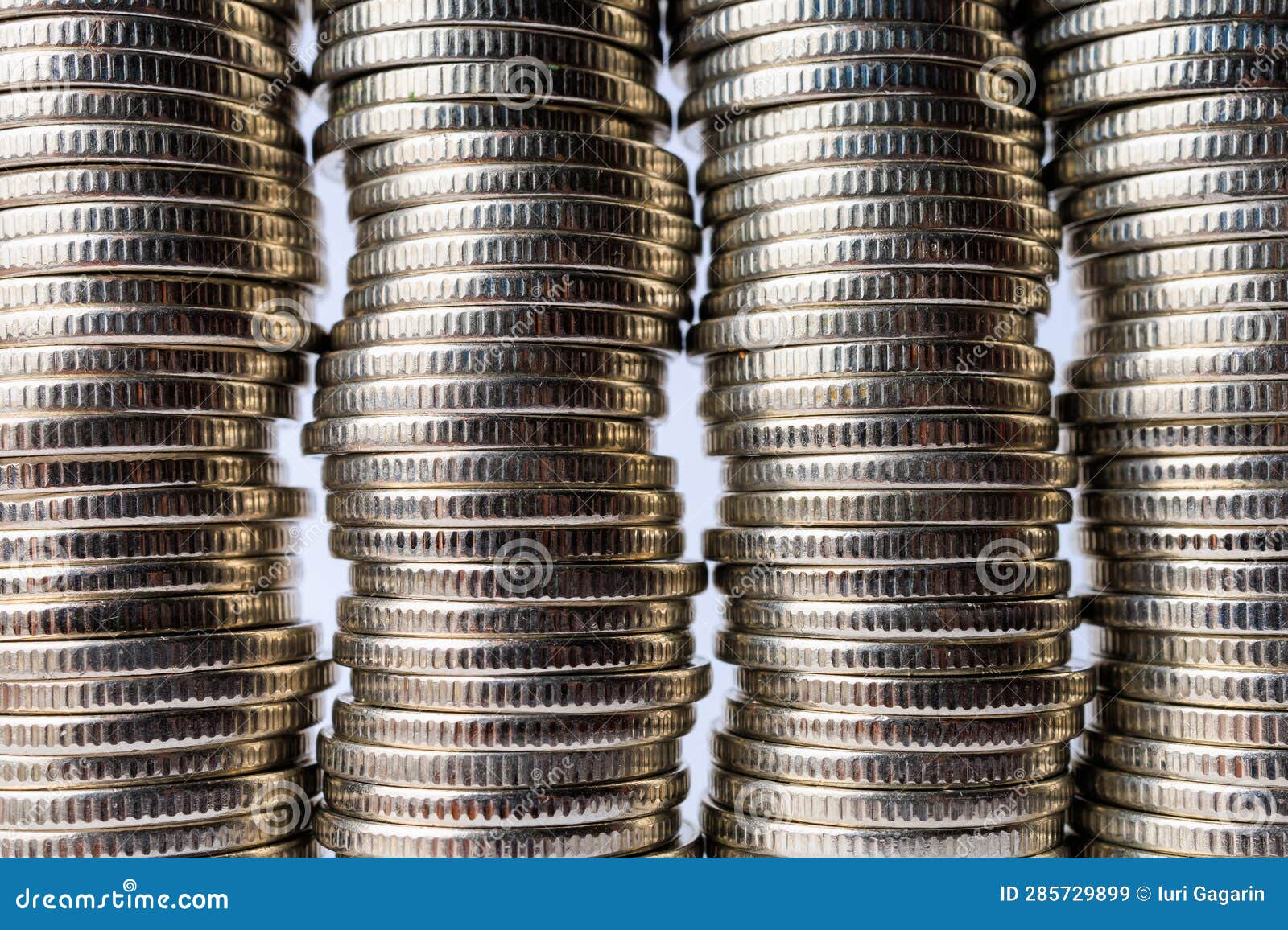 Background of Stacks of Coins. Business Backdrop. Textured Surface ...