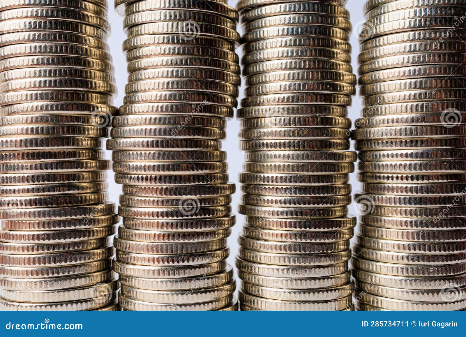 Background of Stacks of Coins. Business Backdrop. Textured Surface ...