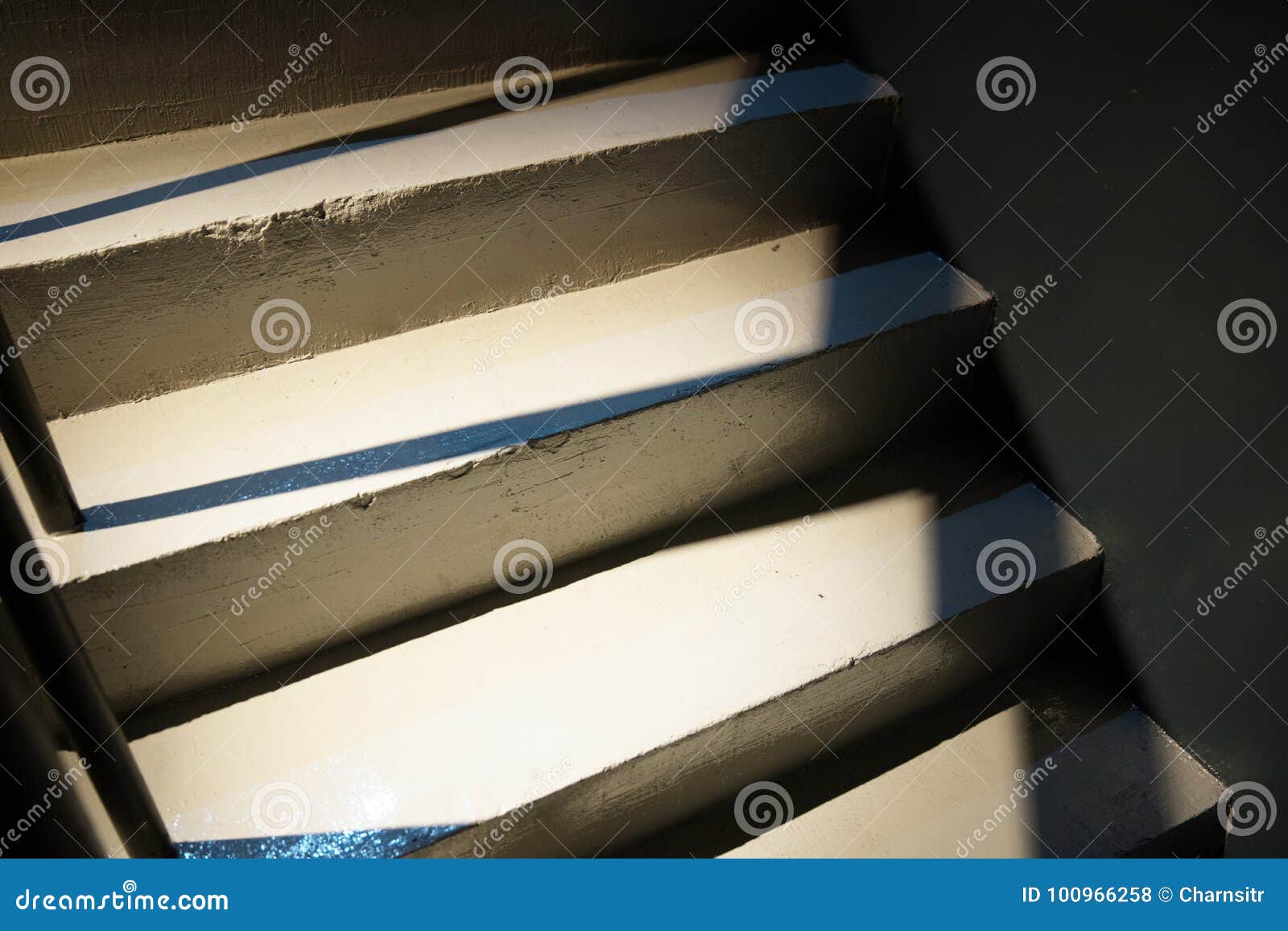 Stair with Shadow and Light Stock Photo - Image of house, light: 100966258