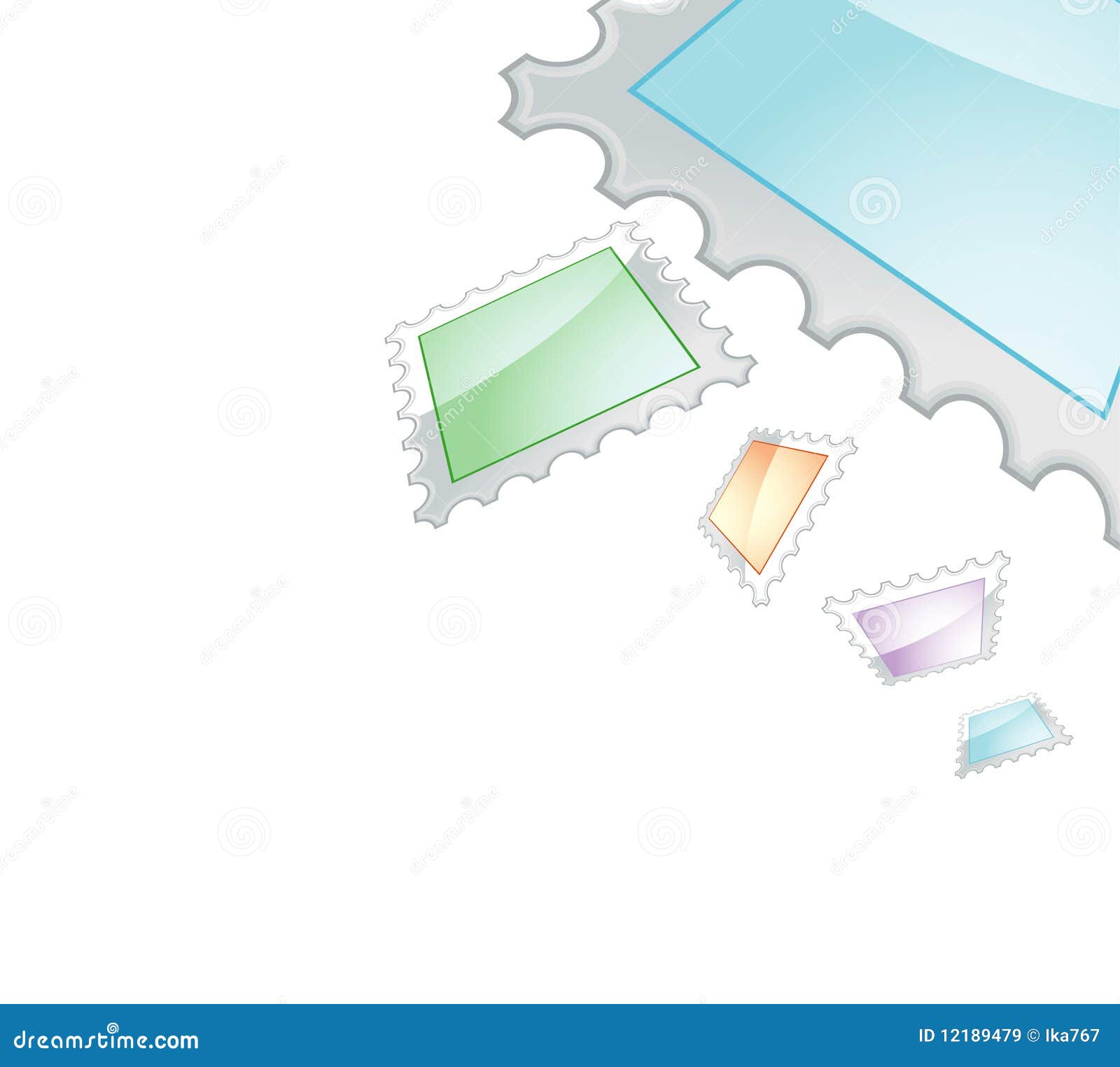 Background with stamps stock vector. Illustration of outline - 12189479