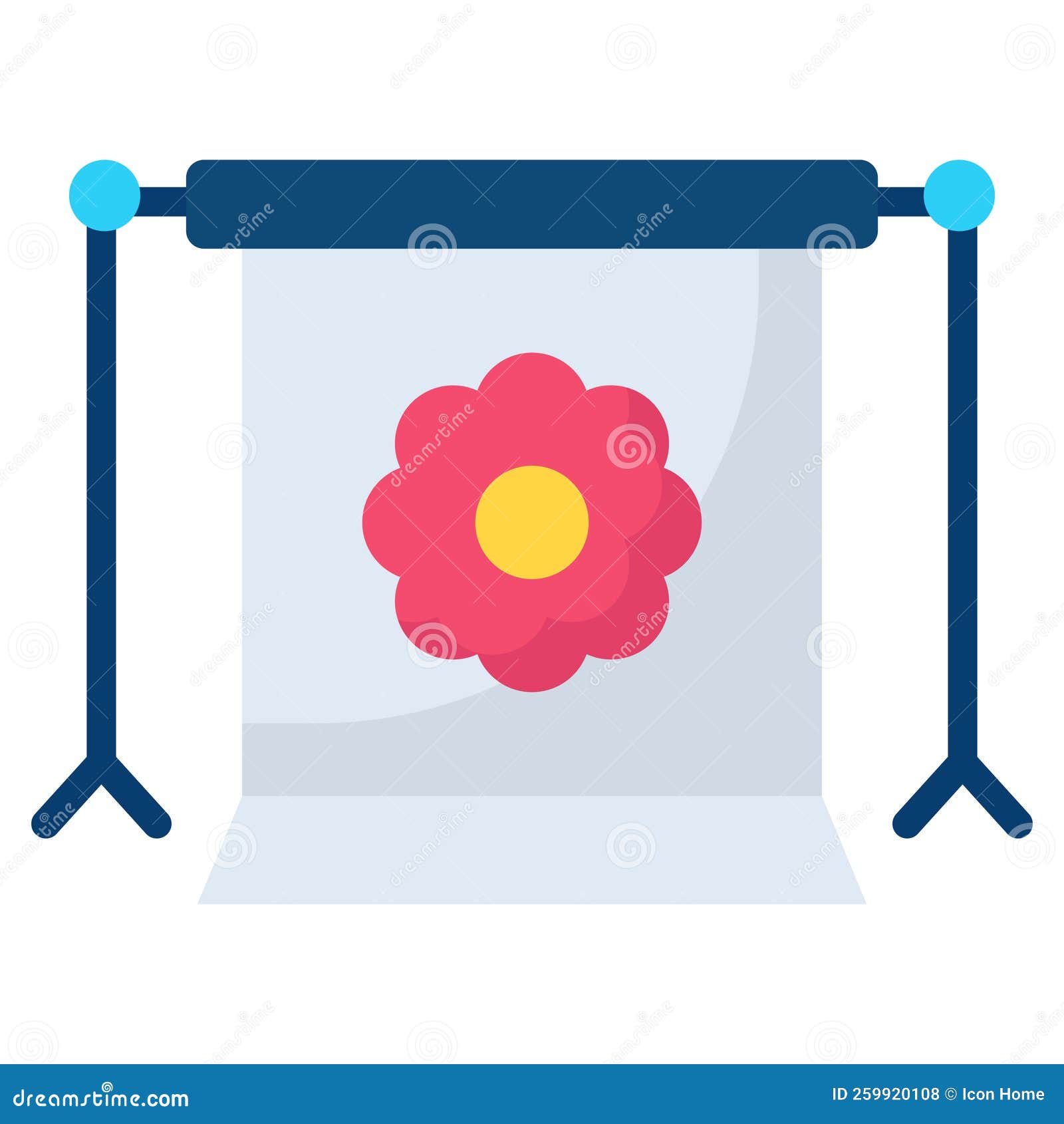 Background Stand Flat Icon , Photography and Digital Art Flat Vector ...