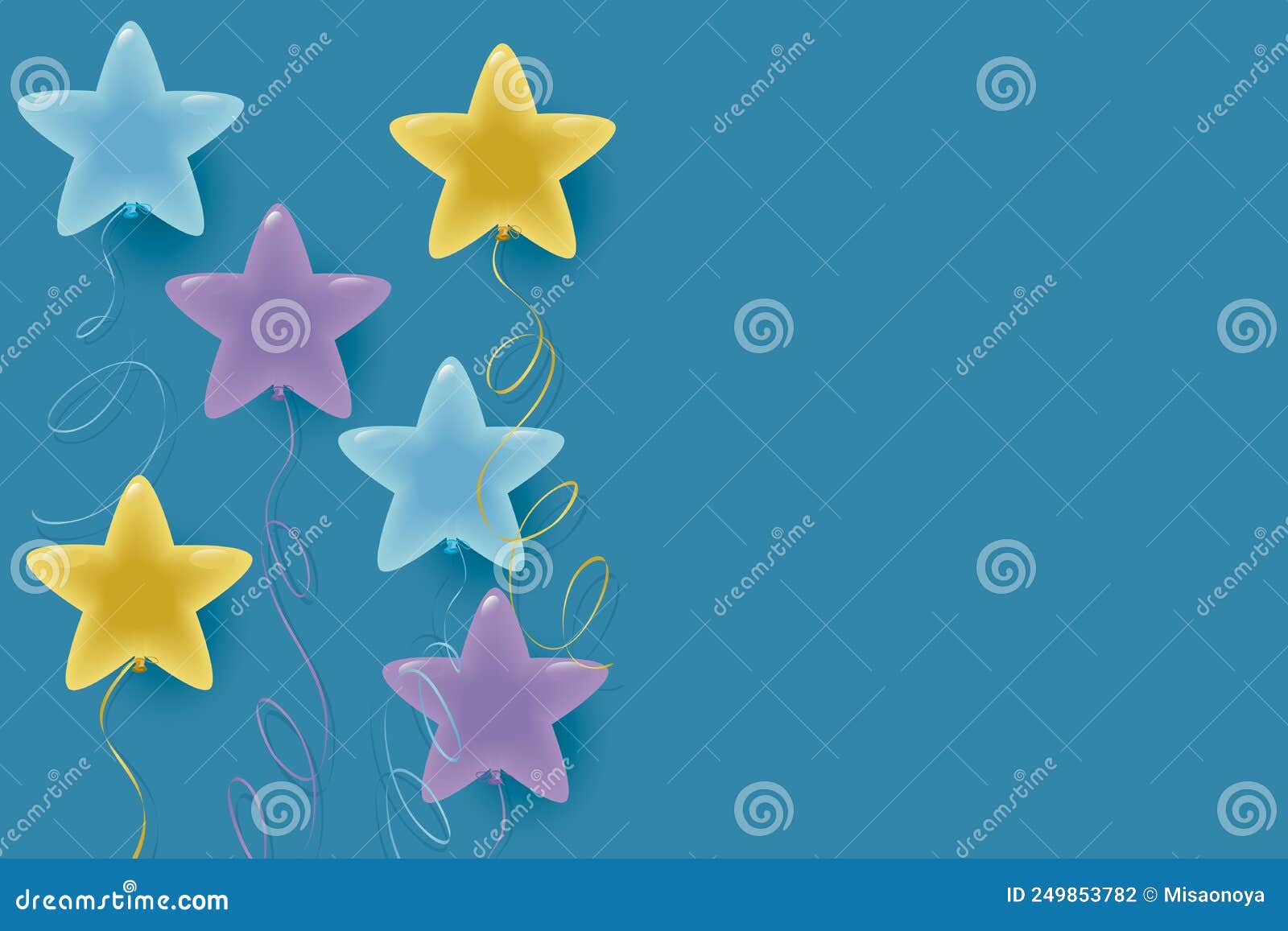 Background of Star-shaped Balloons Illustration Stock Vector ...