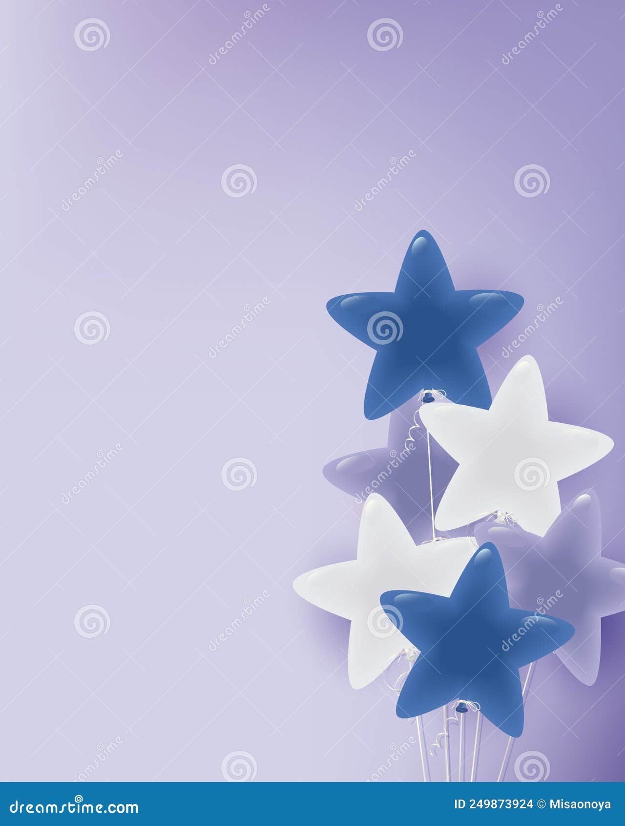 Background of Star-shaped Balloons Illustration Stock Vector ...