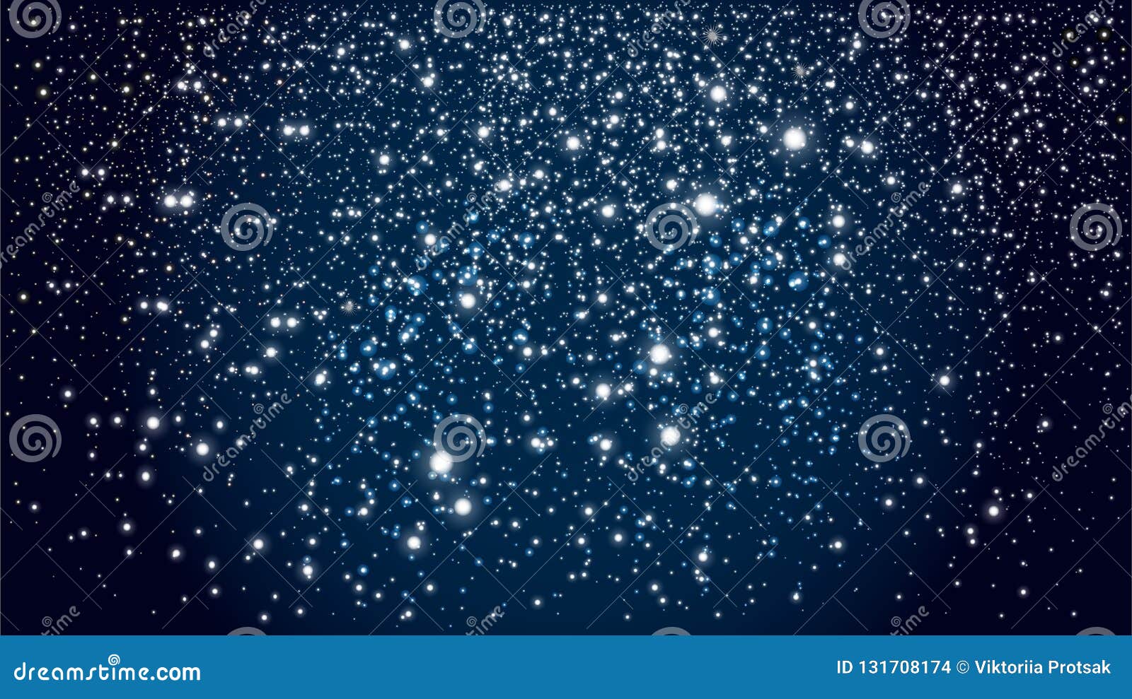 Background with Starry Night Sky Stock Vector - Illustration of ...