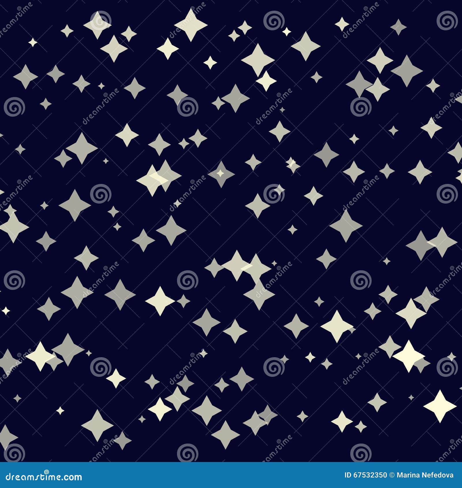 Background with Stars in Cartoon Style. Stock Illustration ...