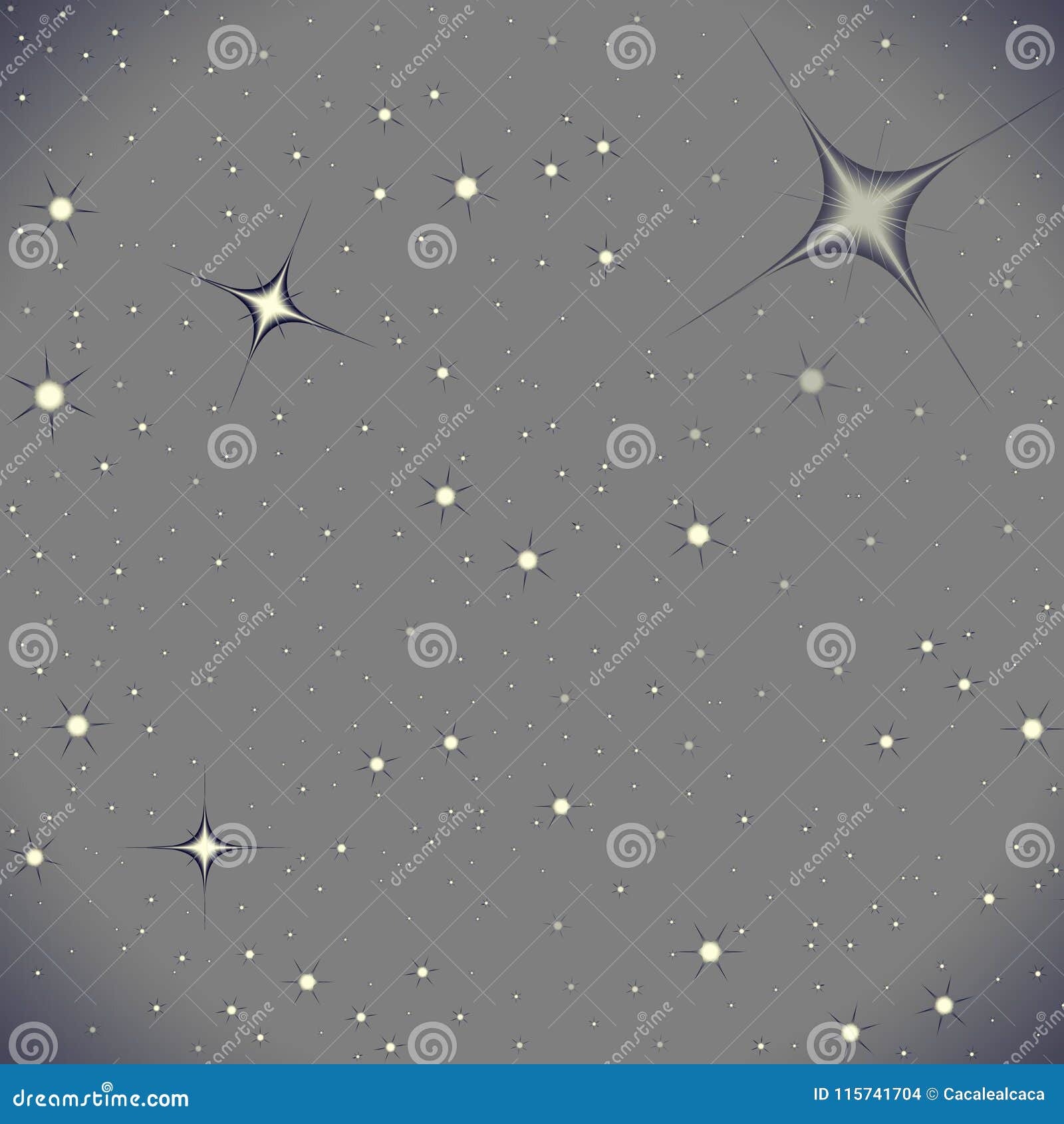 Background with Stars - Gray Stock Illustration - Illustration of ...
