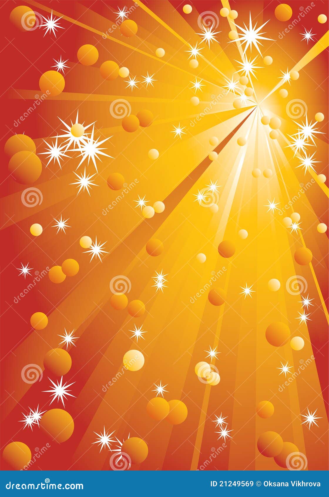 Background with Stars and Rays. Stock Vector - Illustration of abstract ...