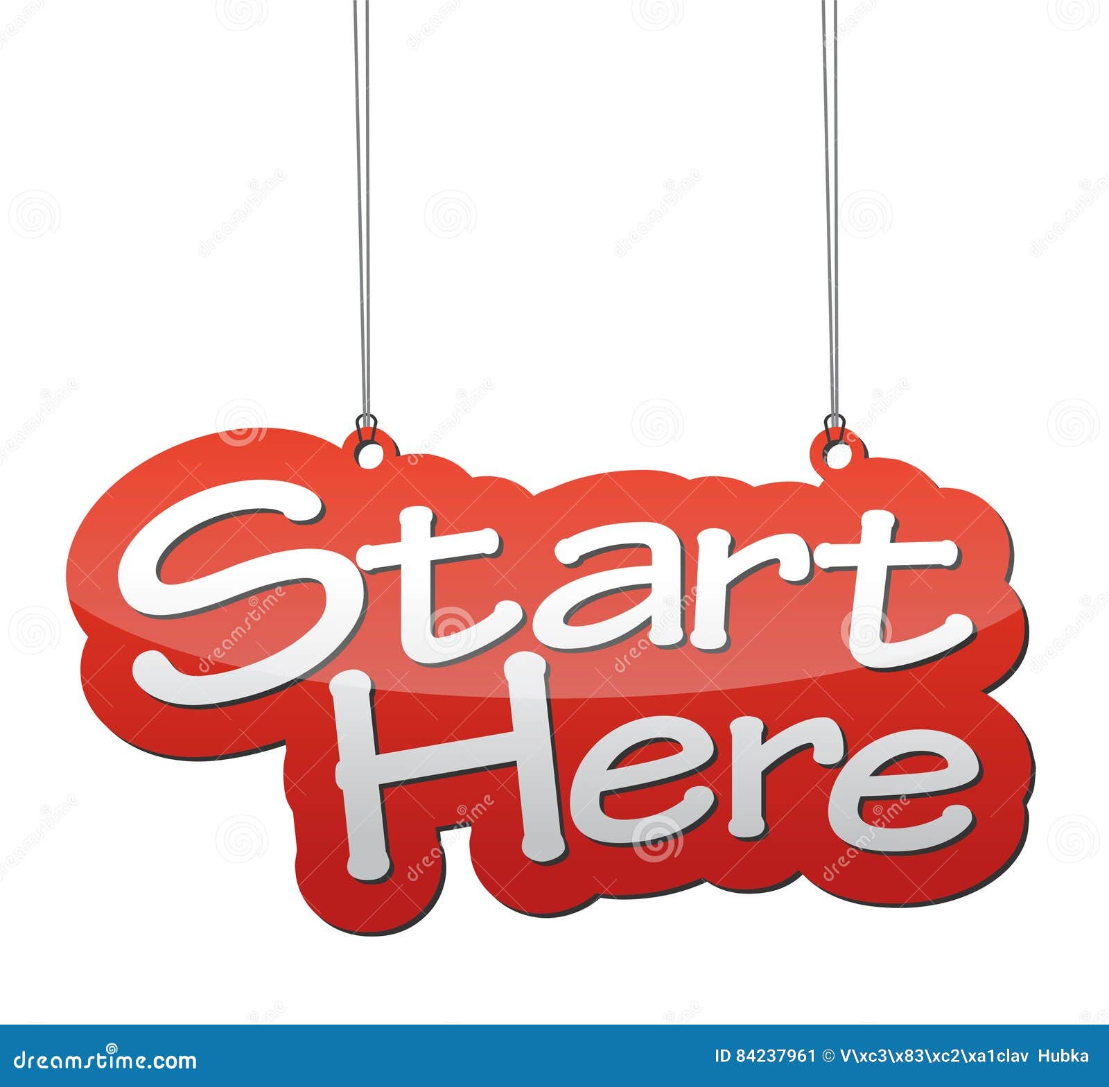 Start Here Signs Directions Confusing Route Stock Photography ...