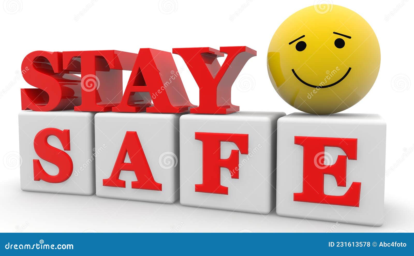 Background of Stay Safe Concept Stock Illustration - Illustration of ...