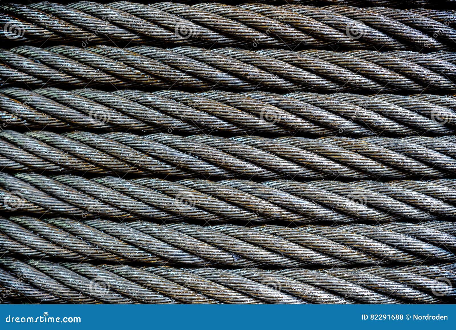 Background with a Steel Cable. Stock Photo - Image of clean, grease ...
