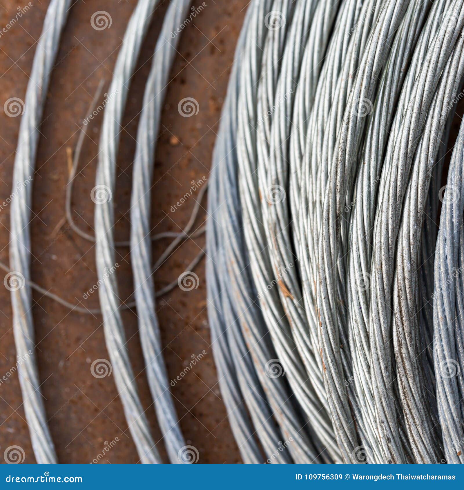 Background of Steel Cable, Steel Wire or Steel Rope in the Roll Stock ...