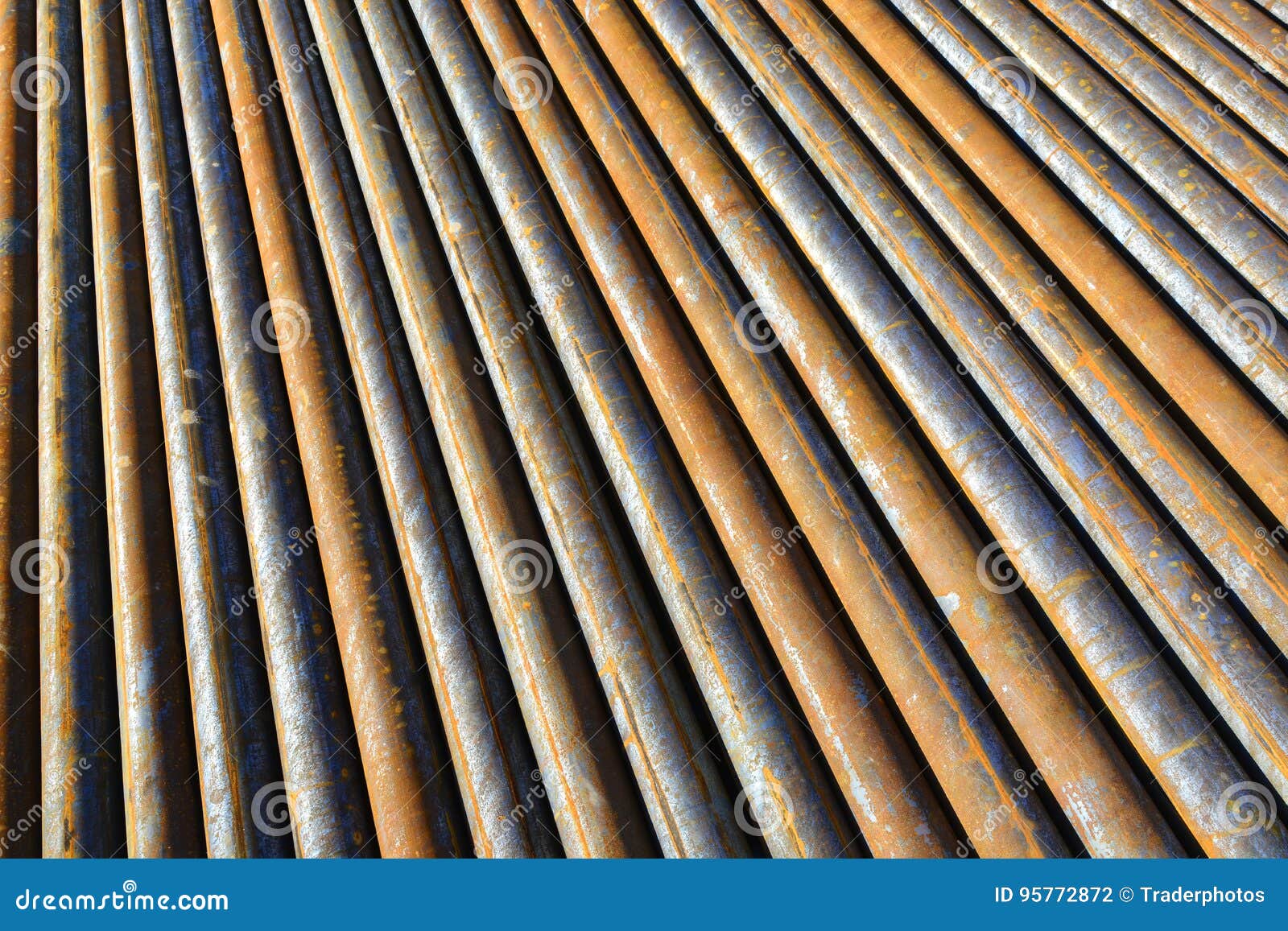 Background of steel pipes stock photo. Image of texture - 95772872