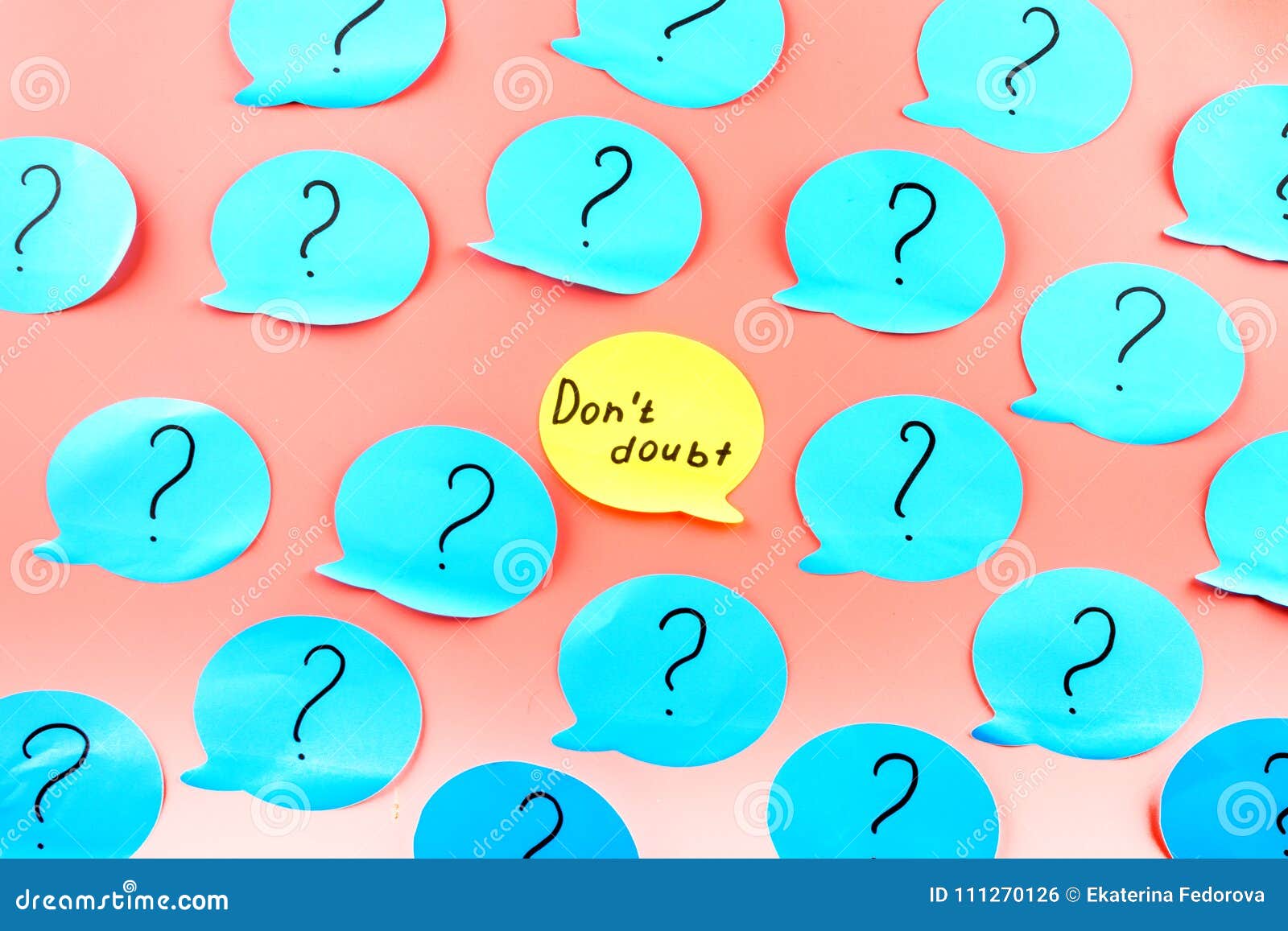 Background with Stickers. the Phrase Do Not Doubt is Written on an ...