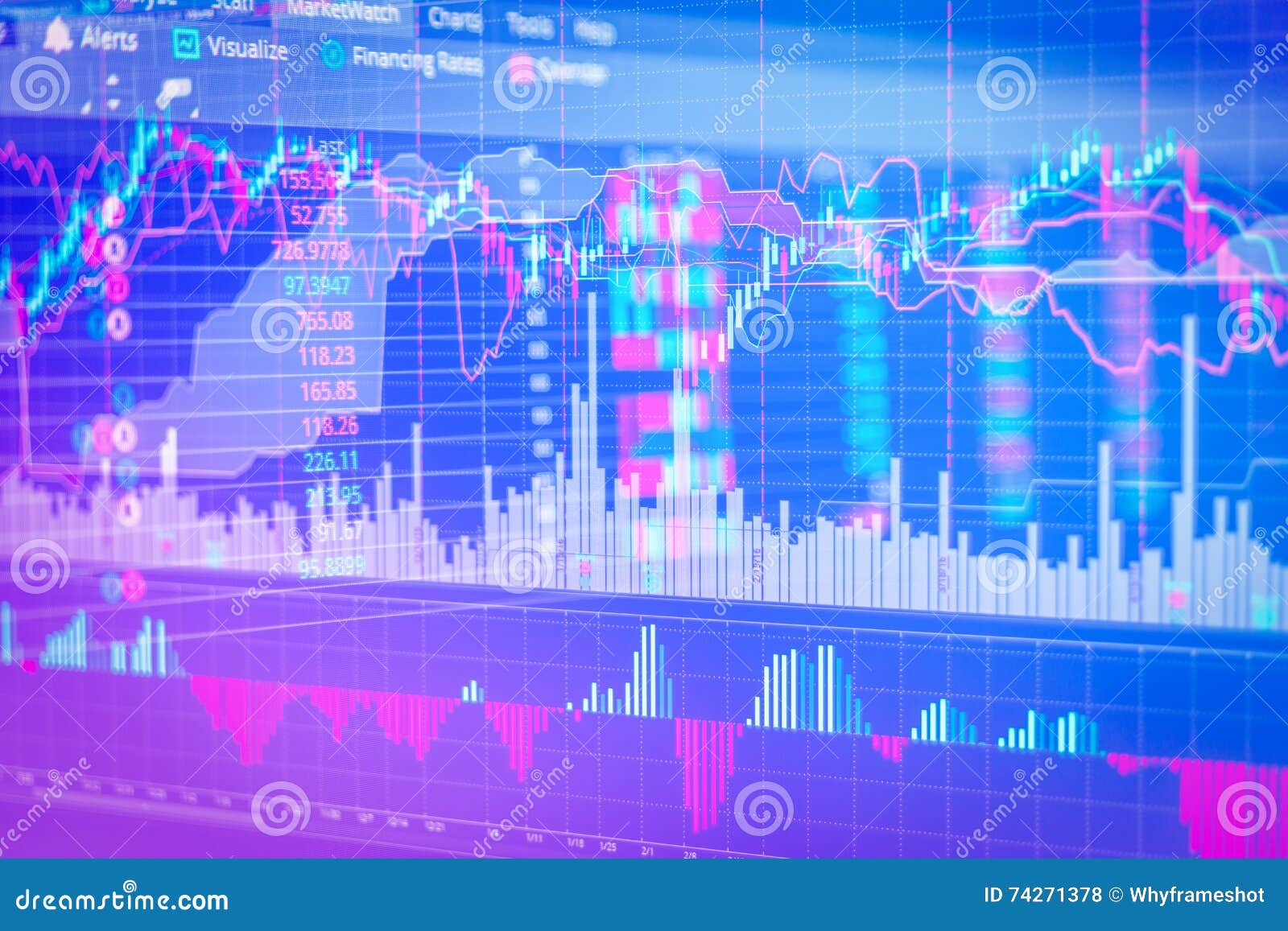 Background of Stock Market Chart Analysis Image Stock Illustration ...