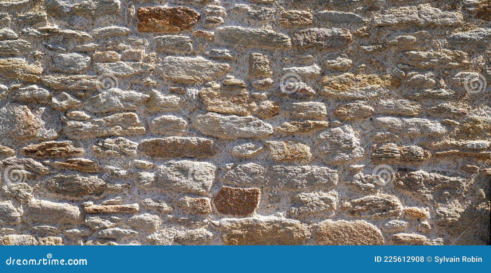 Background Stone Hands Made Wall with Large Small Natural Stones Stock ...