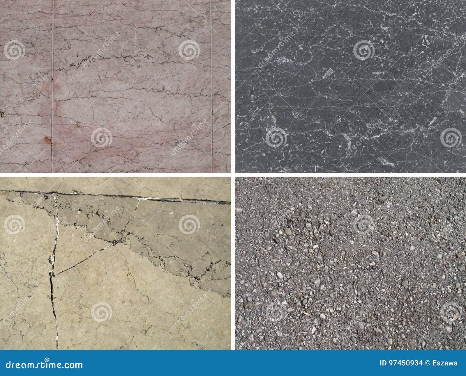 Background of Stone. Set of Four Elements Stock Photo - Image of ...