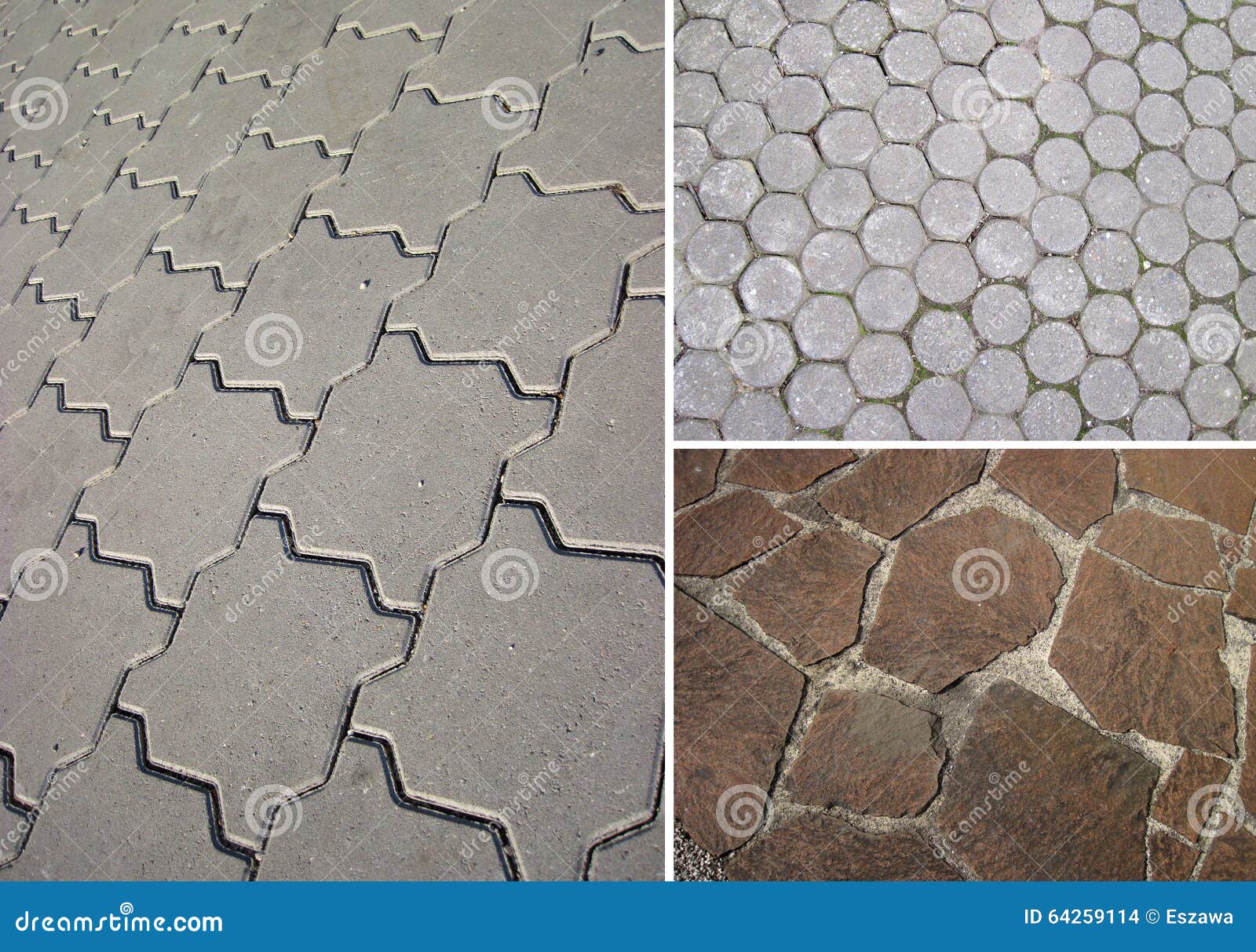 Background of Stone. Set of Three Elements, Street Stock Photo - Image ...