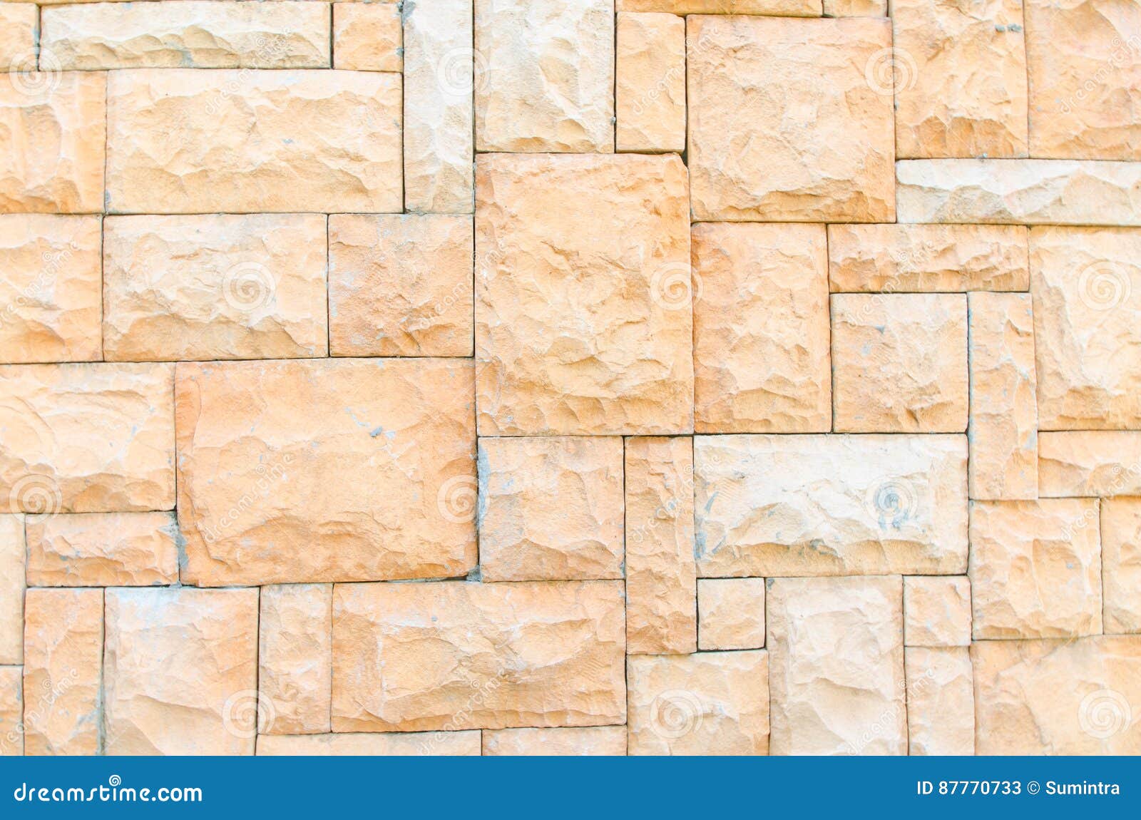 Background of Stone Wall Made with Blocks Stock Image - Image of ...