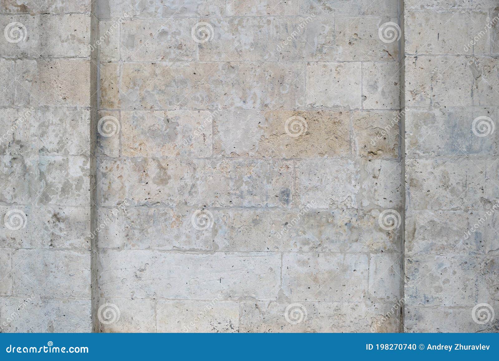 Background of a Stone Wall Made of Limestone Blocks with a Frame, Copy ...
