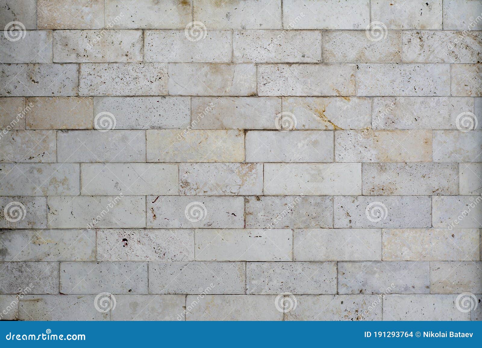 Wall Made of Bright Stone Blocks Stock Photo - Image of surface ...