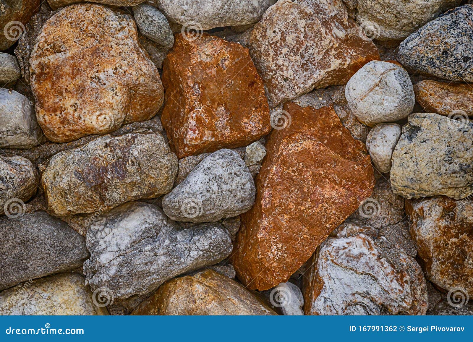 Background Stone Wall Solid and Weathered Folded from Brown and Gray ...