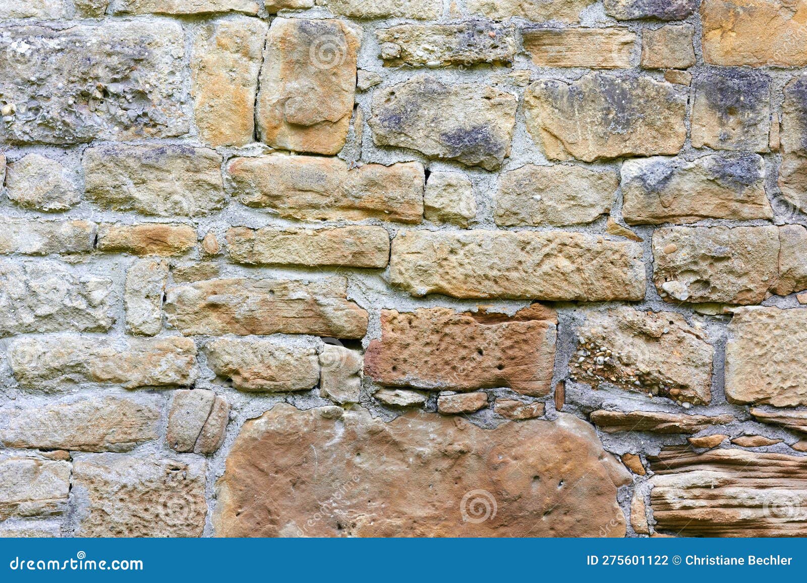 Old Brickwork on the Roadside Stock Photo - Image of antique, texture ...