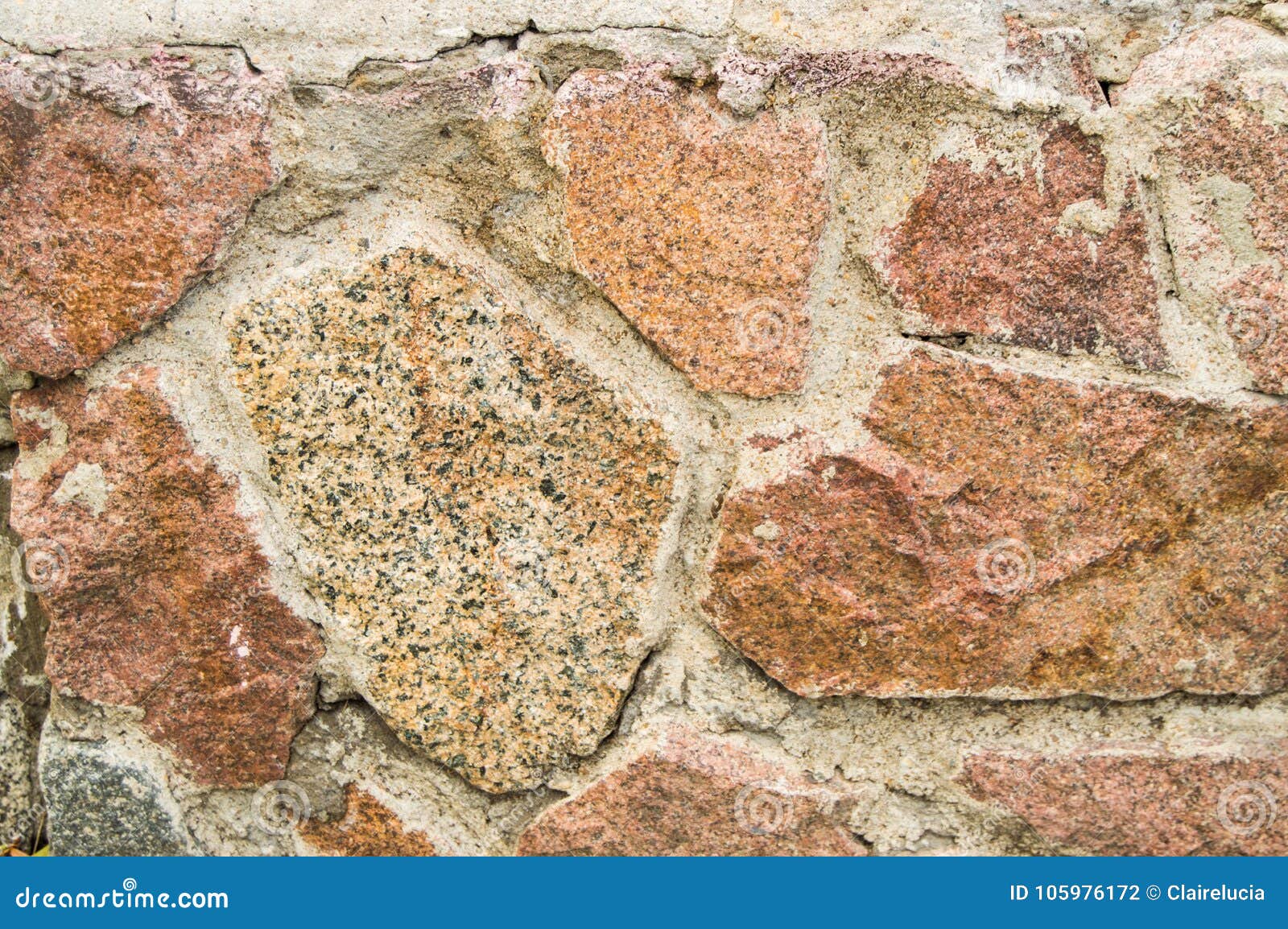 The Background Stone Walls of Pink Granite, Texture Stock Photo - Image ...