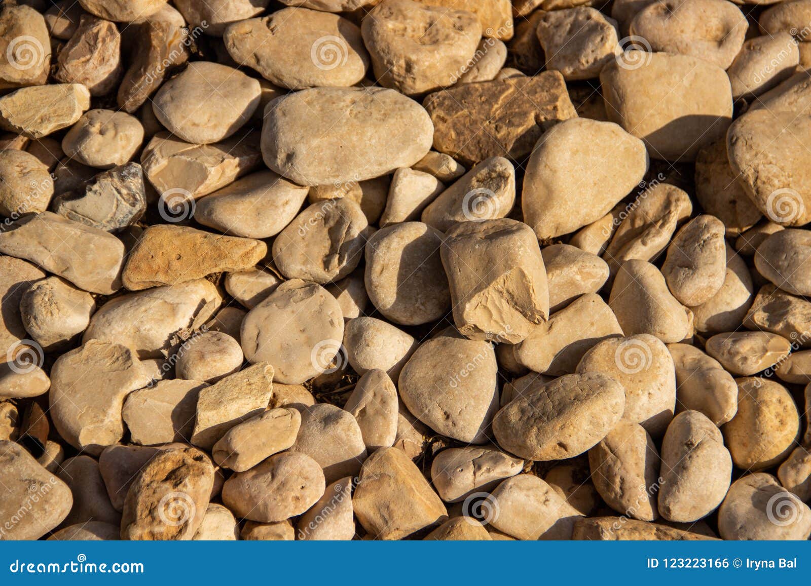 Many Stones of Different Types of Pebbles Stock Photo - Image of view ...