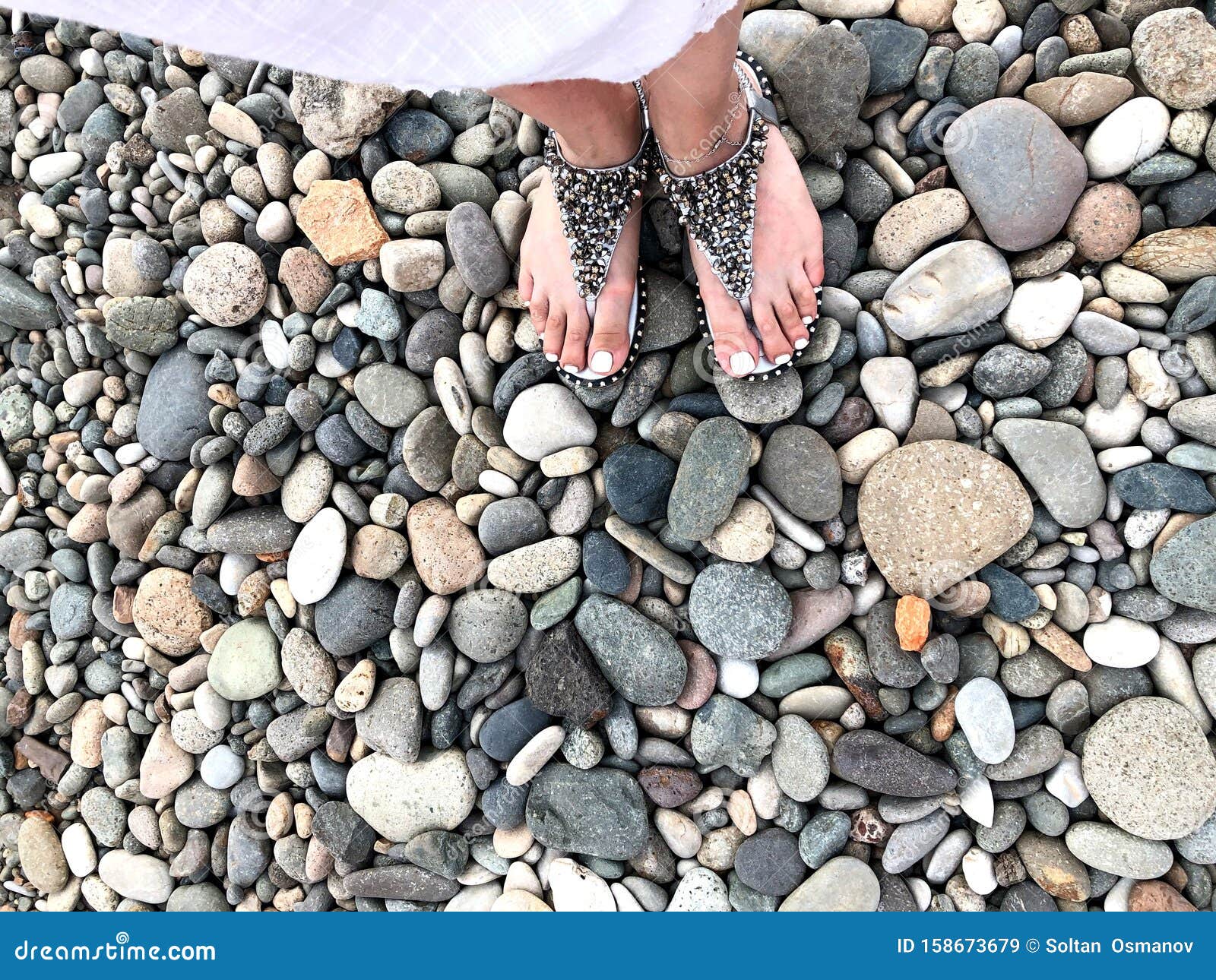 The Stones are Small, Medium, Multi-colored, Diverse and Female Legs ...