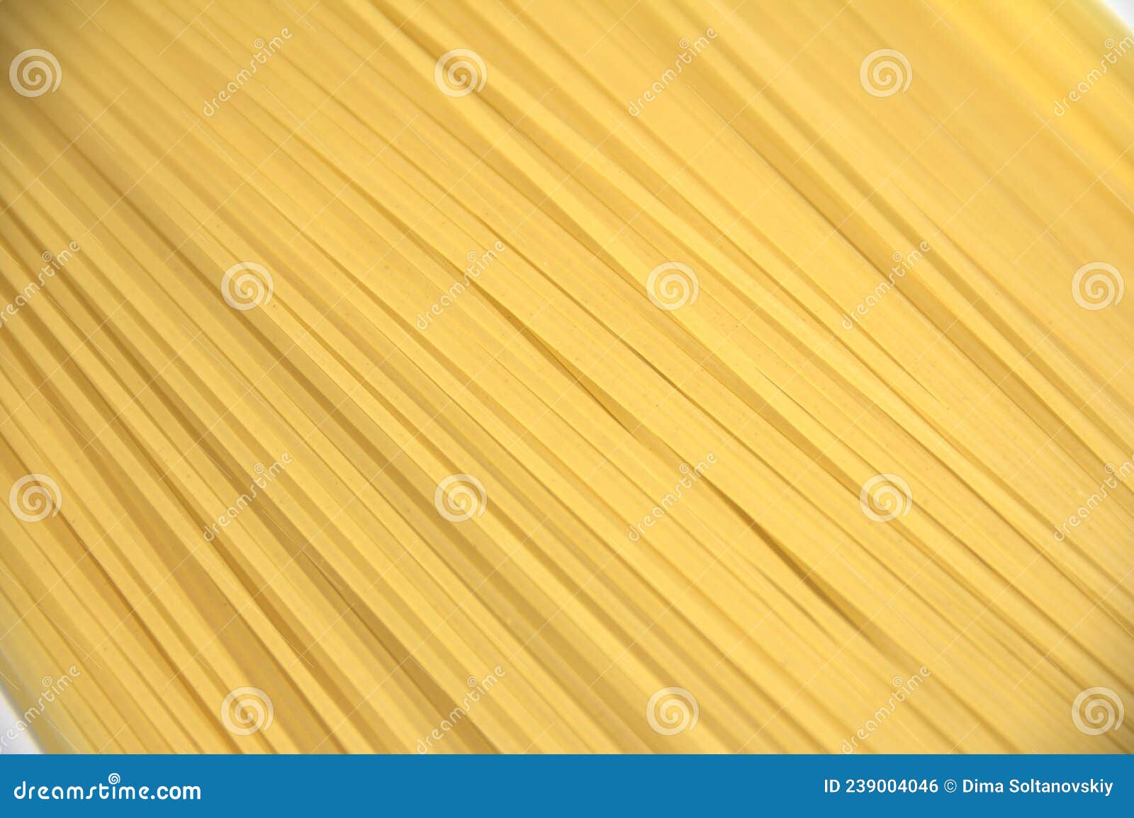 Background with Straight Yellow Spaghetti. Top View. Stock Photo ...