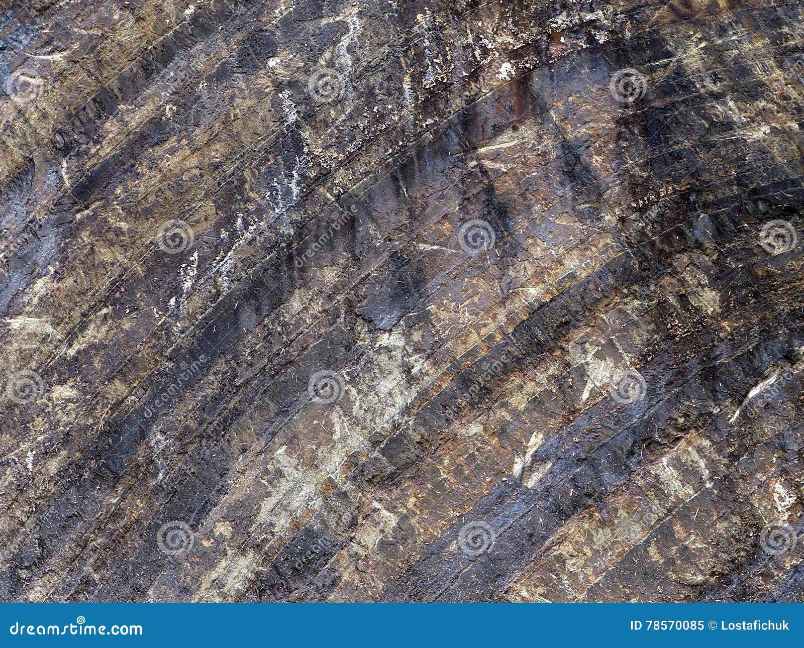 Background of Stratified Rock Stock Image - Image of black, abstract ...