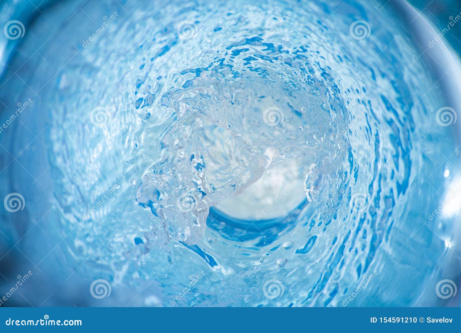 Background with a Stream of Blue Clear Liquid Stock Photo - Image of ...
