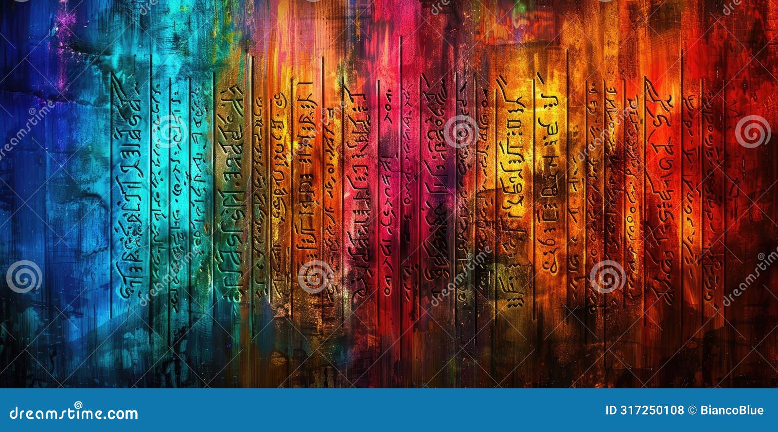 A Background of 4 Stripes of a Colorful Color Shema AIG51A Stock Photo ...