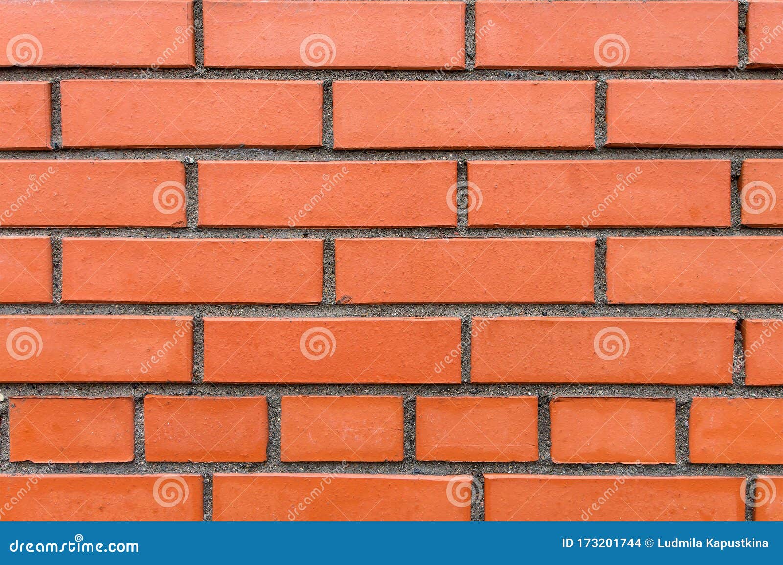 Background and Structure of a Brick Wall. Decorative Orange Bricks ...