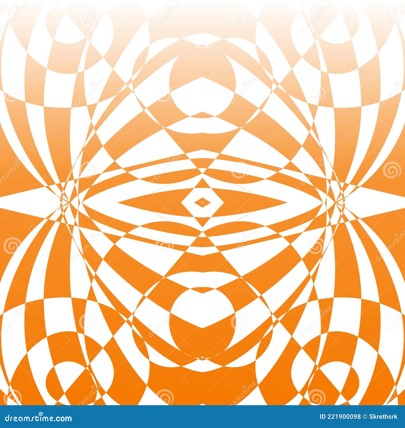 Background Of Summer In Orange, Curve 036 Vector Illustration ...