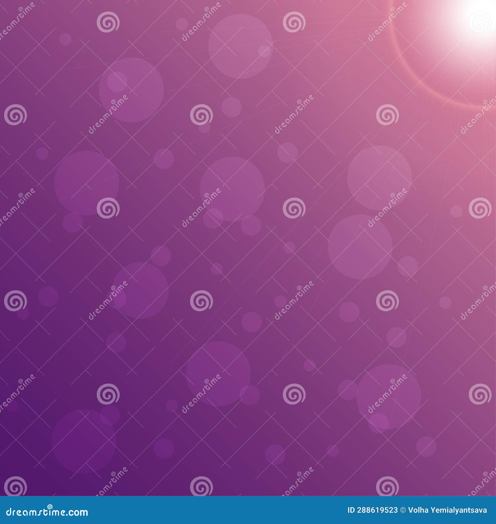 Background with Sun Rays and Bokeh. Vector Purple Background Stock ...