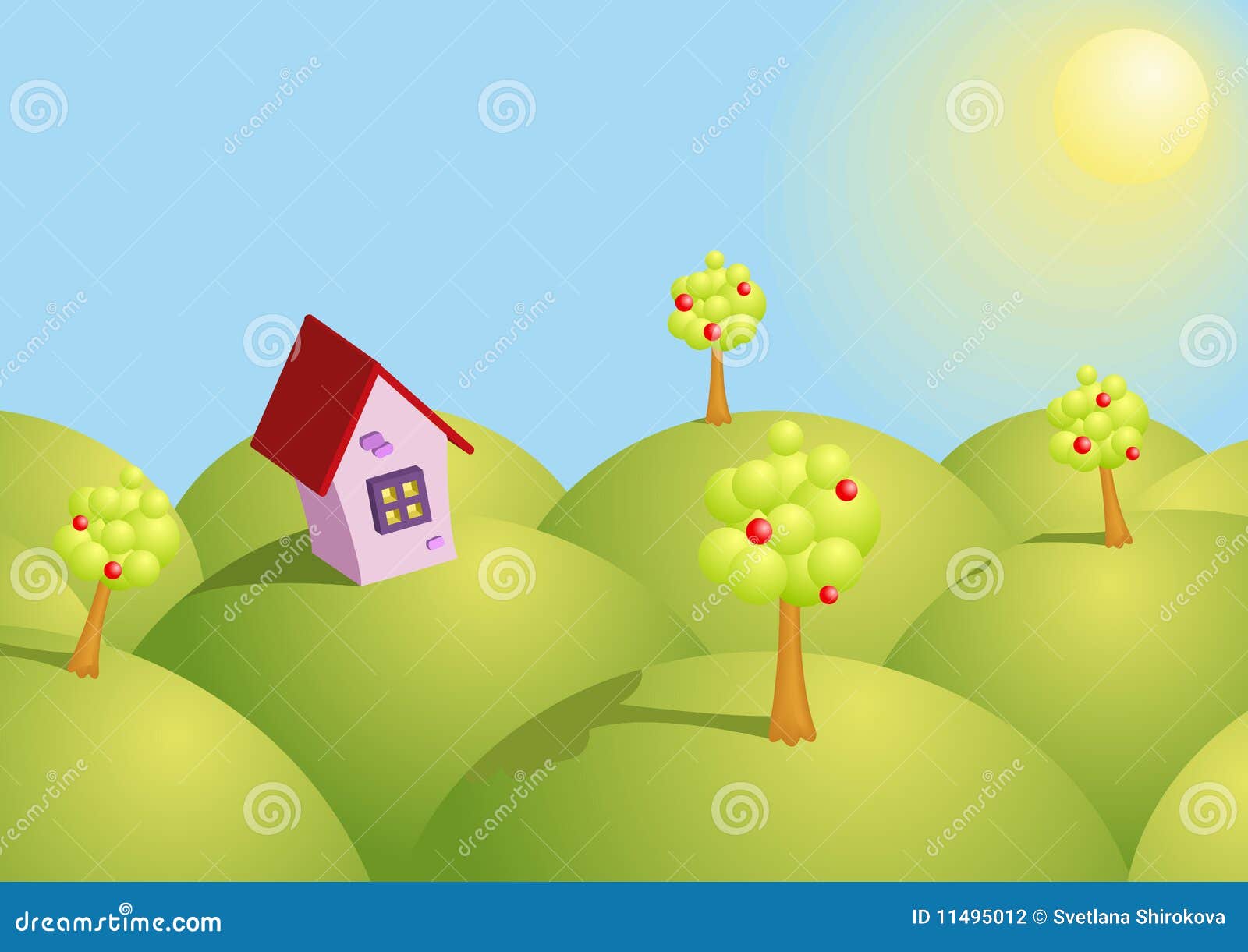 Background sunny day stock vector. Illustration of natural - 11495012