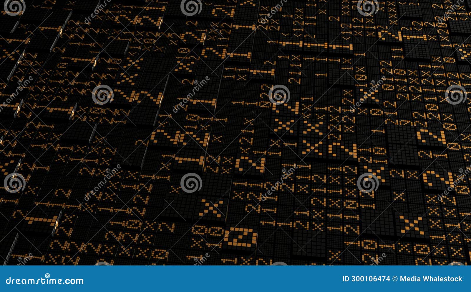 Background With Surface Of Squares And Code Motion Computer Surface With Squares And Matrix