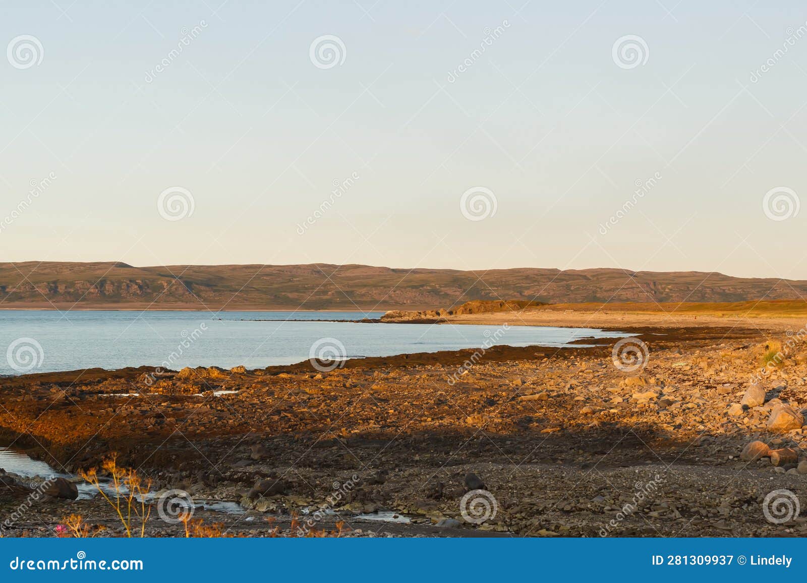 Background of the Surroundings of the Rybachy Peninsula. Barents Sea ...