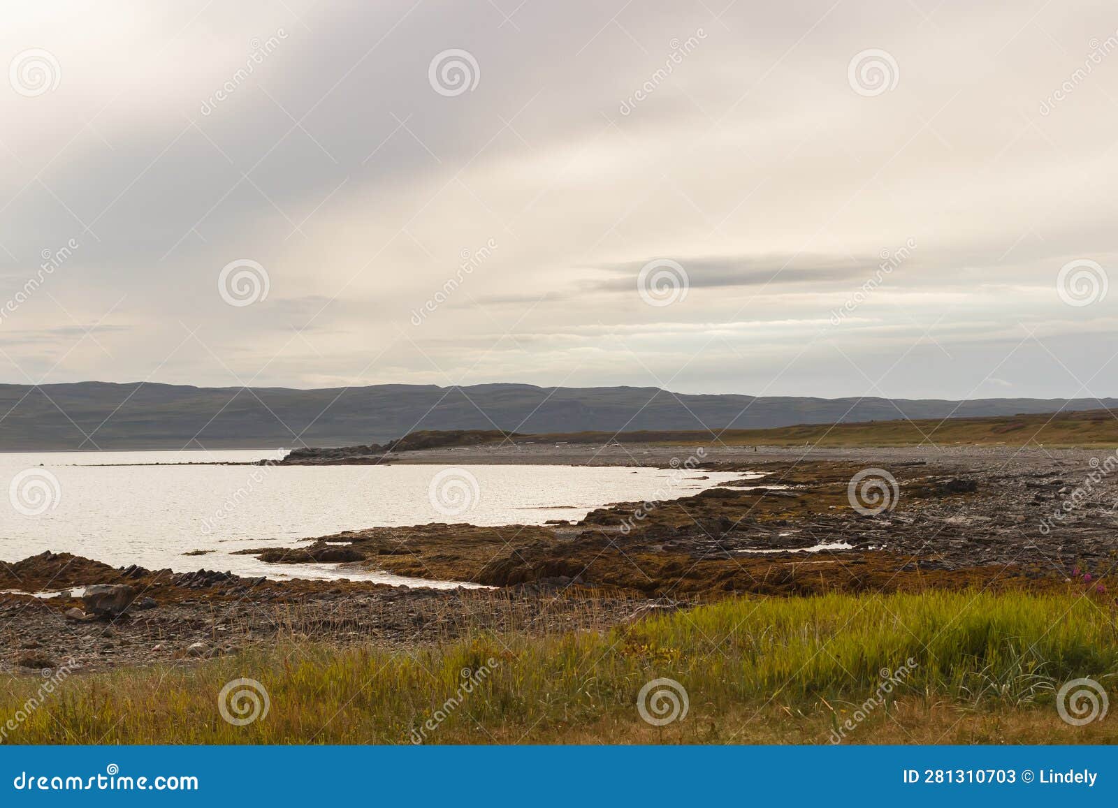 Background of the Surroundings of the Rybachy Peninsula. Barents Sea ...