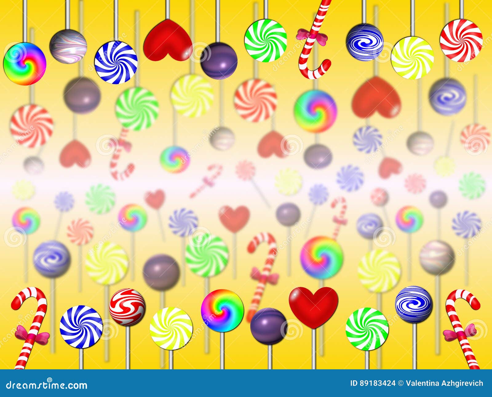 Background with sweets stock illustration. Illustration of grey - 89183424