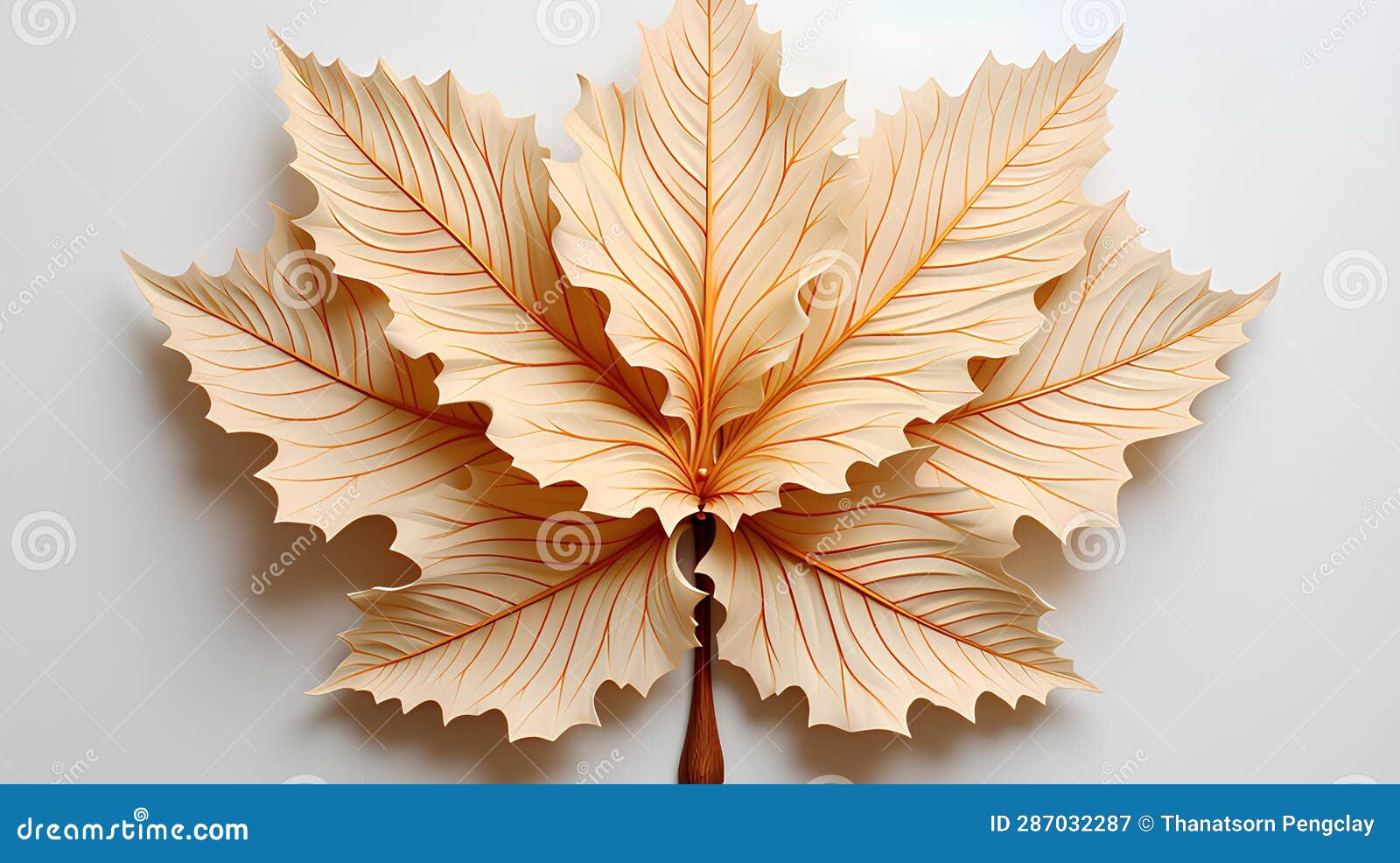Background with Sycamore Leaf Pattern. Stock Illustration ...
