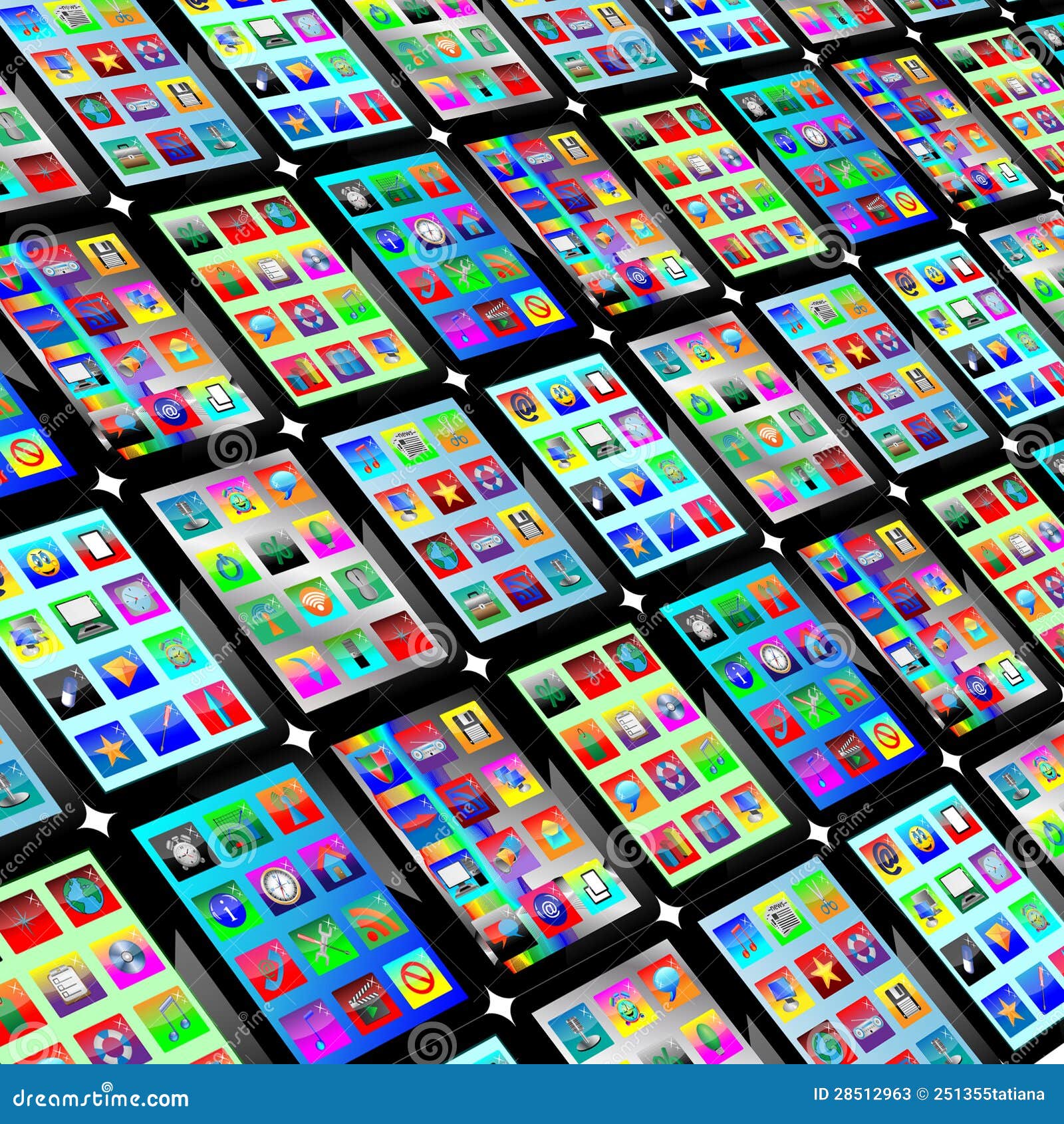 Background from tablets stock illustration. Illustration of bubble ...