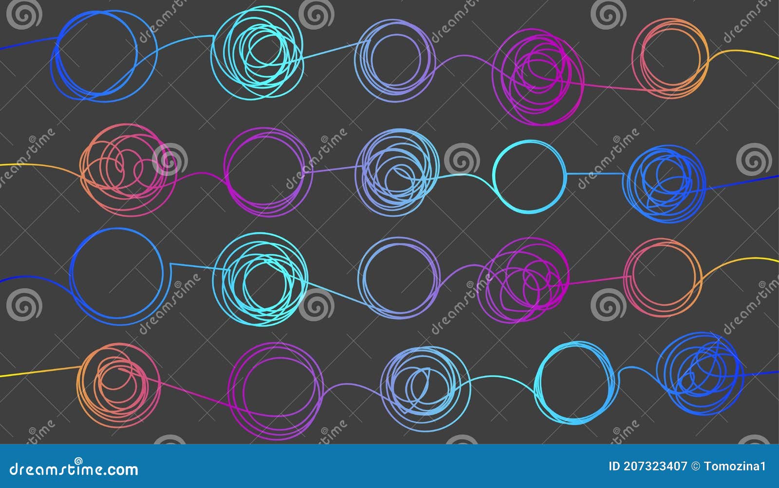 Tangled And Unraveled Tangles, Problem Solving Process Cartoon Vector ...