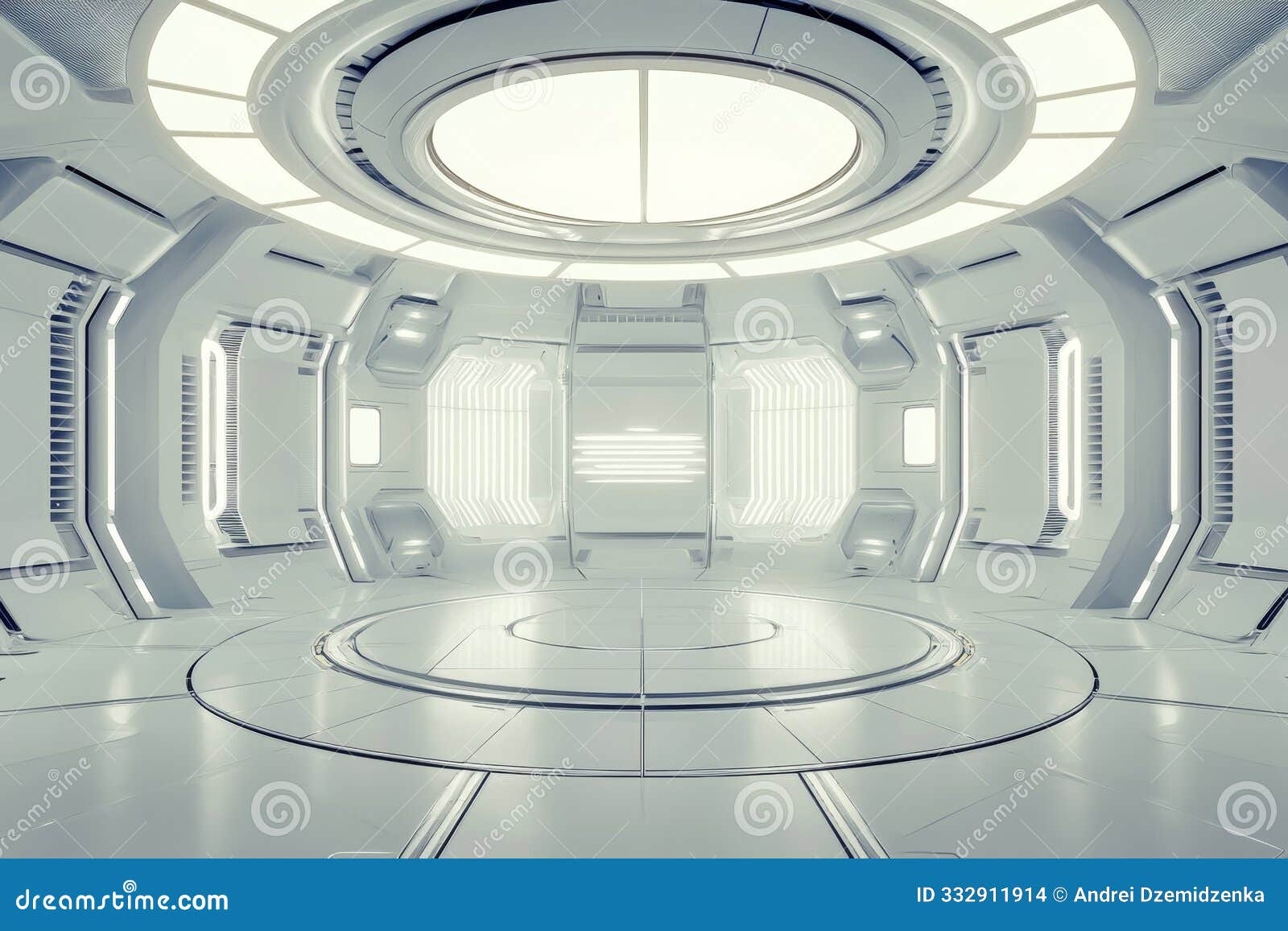 The Background of a Tech Abstract White Hi-tech Display, an Empty Space ...