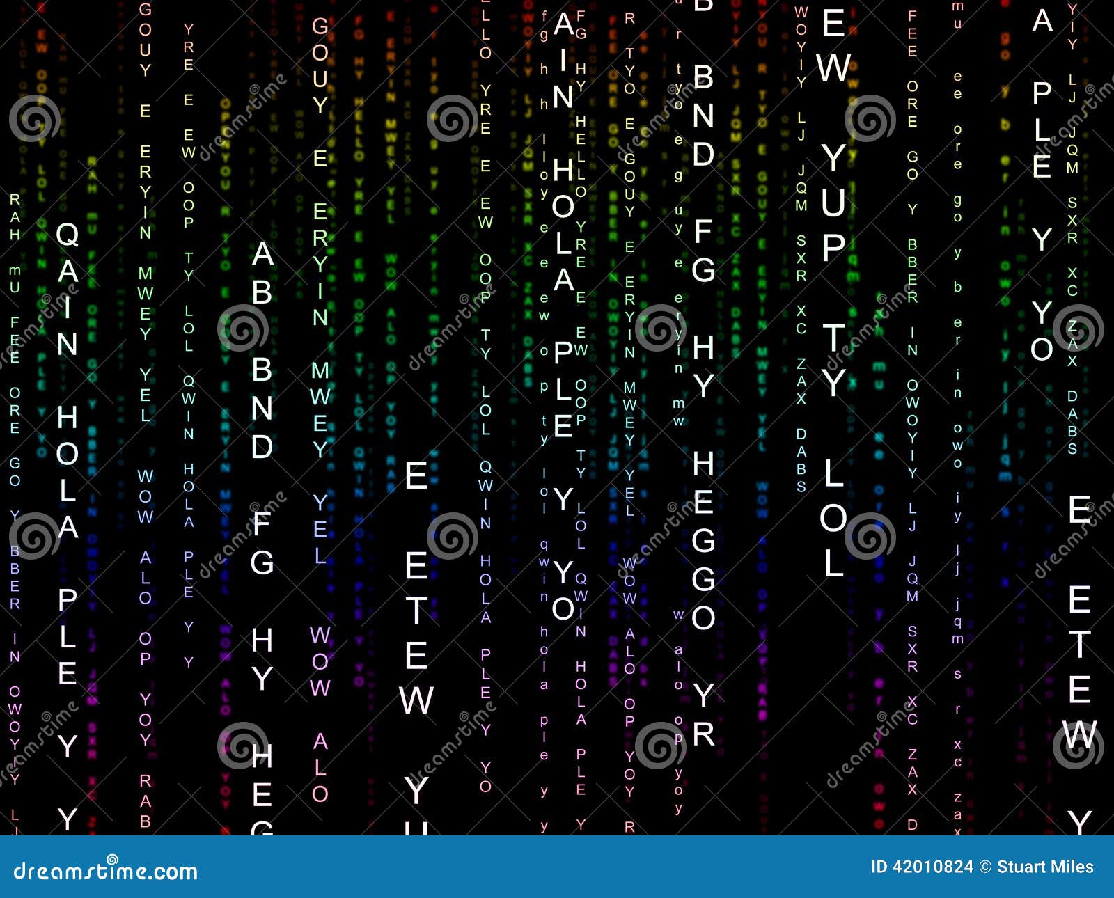 Background Tech Shows Digitally Decoded and Backdrop Stock Illustration ...